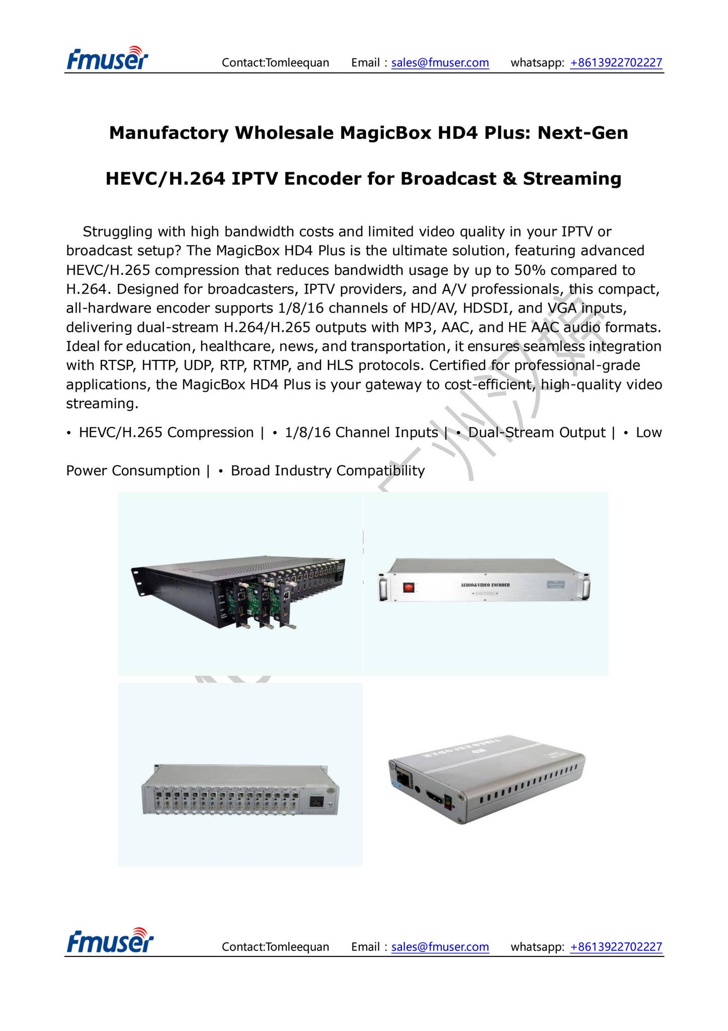 Manufactory Wholesale MagicBox HD4 Plus: Next-Gen HEVC/H.264 IPTV ...