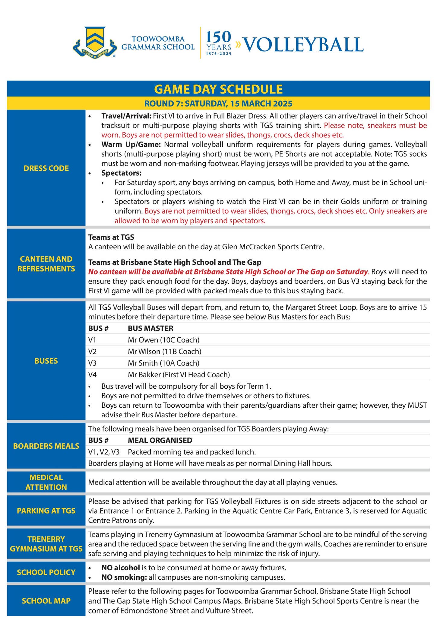 Round 7 - Game Day Information by toowoombagrammarschool - Issuu