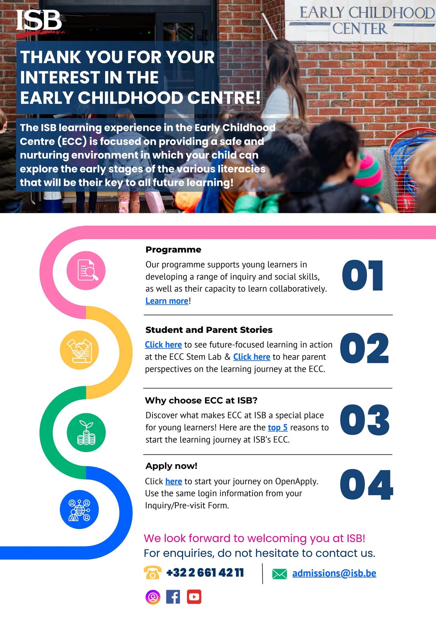 ECC Flyer 2024-25 by International School of Brussels - Issuu