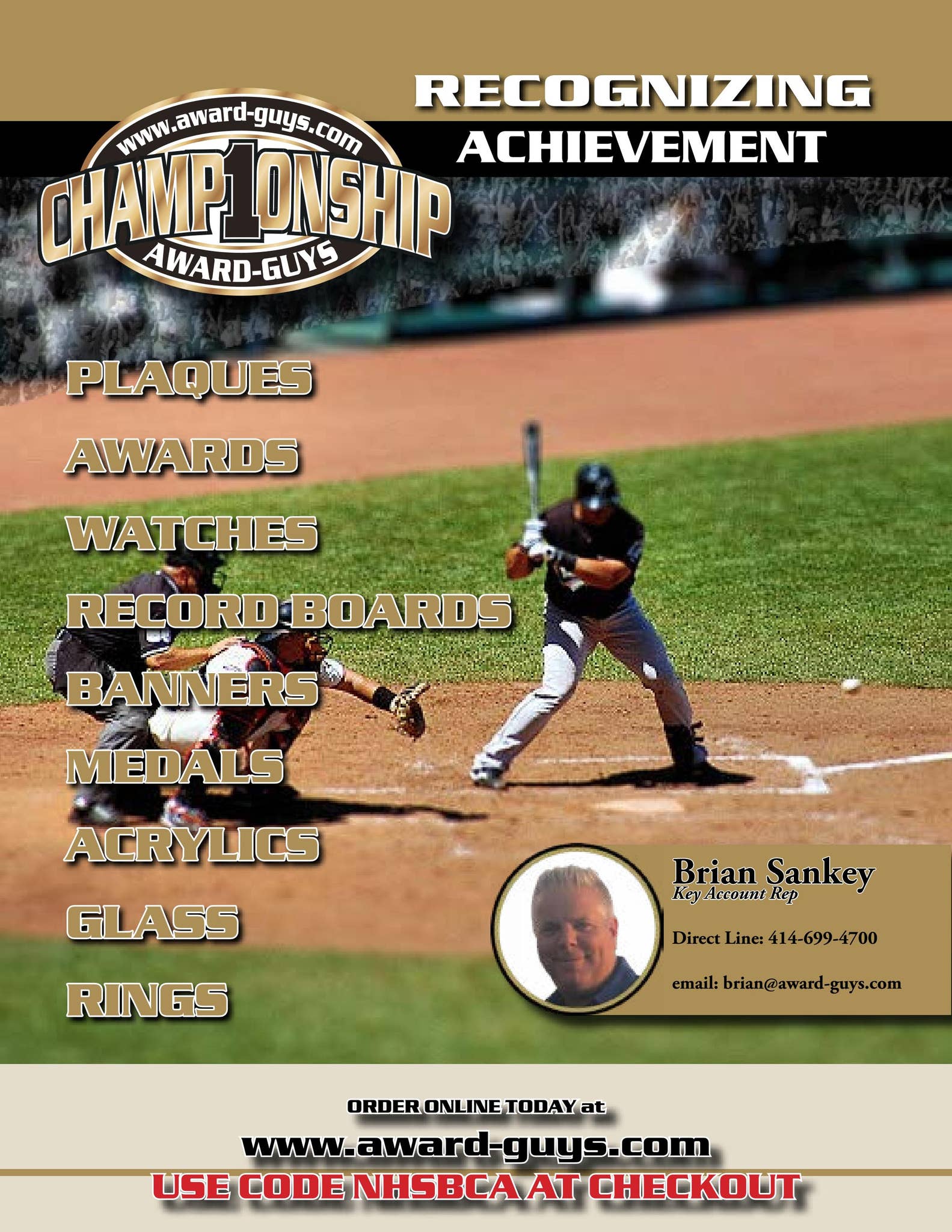 NHSBCA Award Brochure FLIPBOOK by Championship Award Guys - Issuu