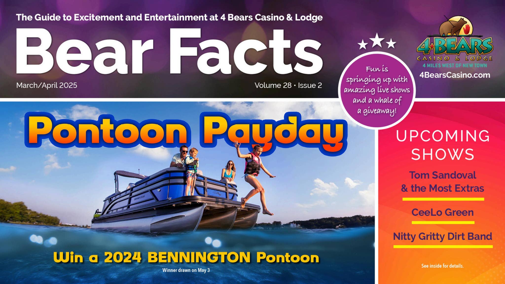 2025 March/April Bear Facts 3.0 by 4 Bears Casino & Lodge - Issuu
