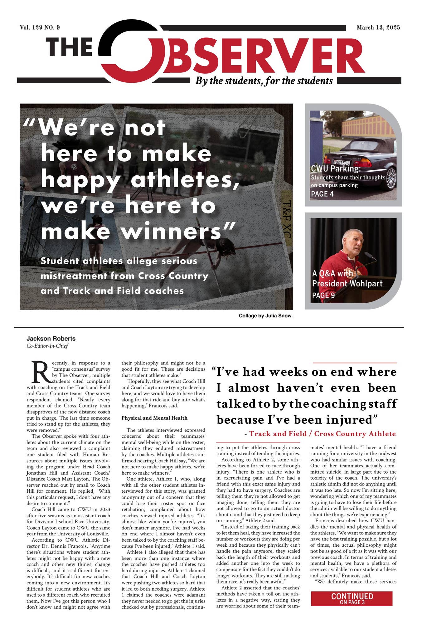The Observer, Winter 2025 – Issue9 by CWU Observer - Issuu