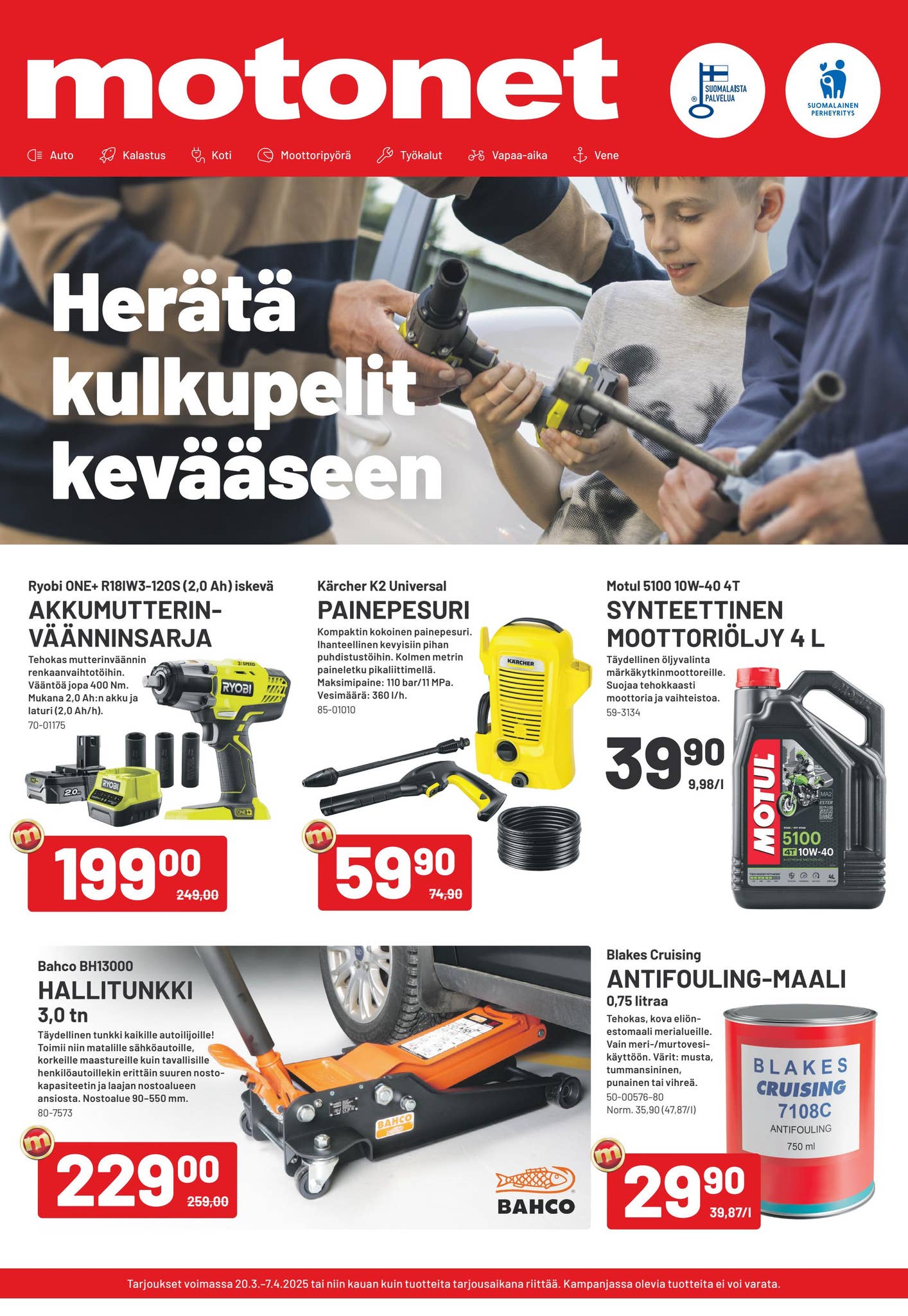 Motonet - Herätä kulkupelit kevääseen 20.3.-7.4.2025 by Motonet Oy - Issuu