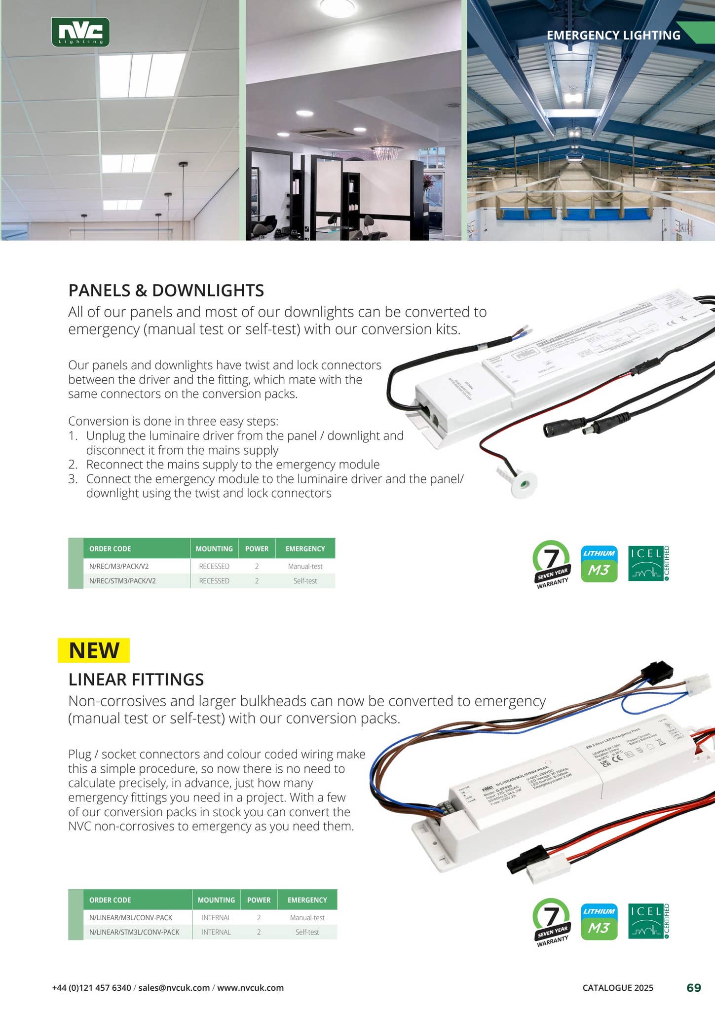 EMERGENCY CONV PACK - Catalogue Page by NVC Lighting UK - Issuu
