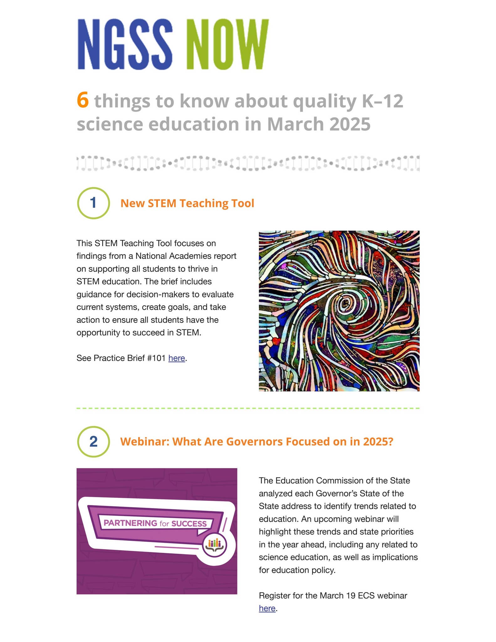 March 2025 NGSS Now Newsletter by NextGenScience - Issuu