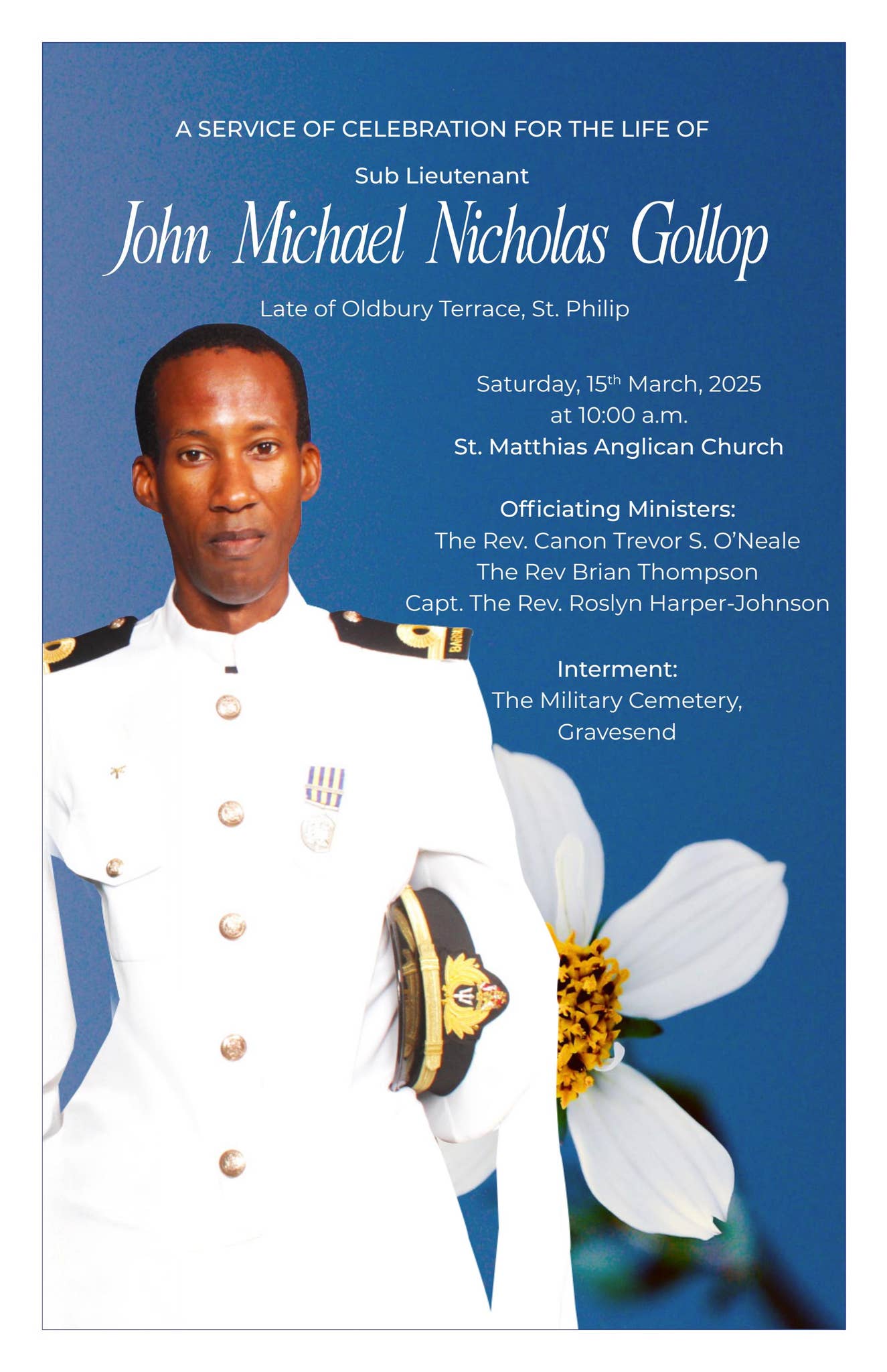 The late Sub Lieutenant John Gollop Funeral Booklet by ...