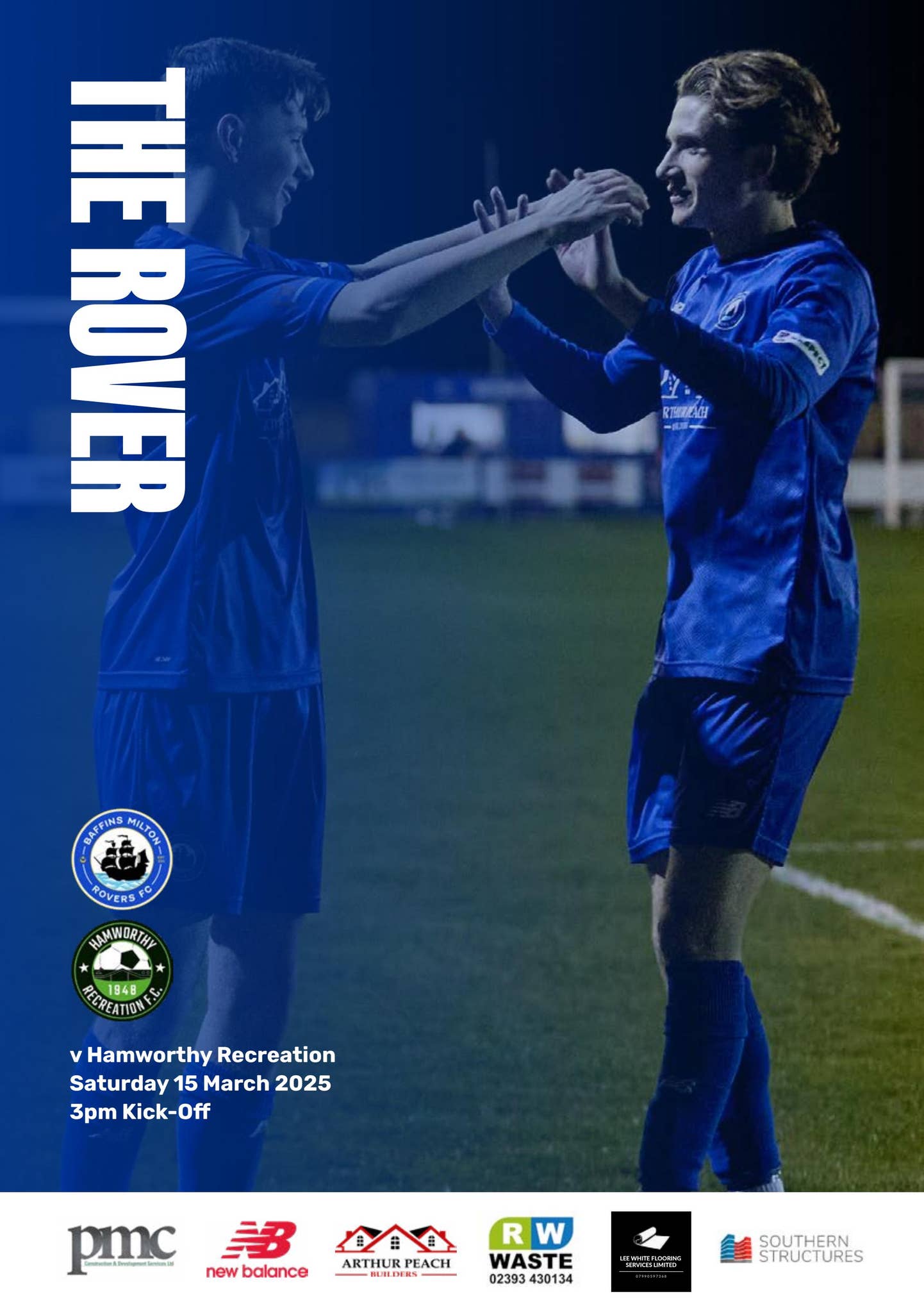 Baffins vs Hamworthy Recreation Matchday Programme by Baffins Milton Rovers FC - Issuu