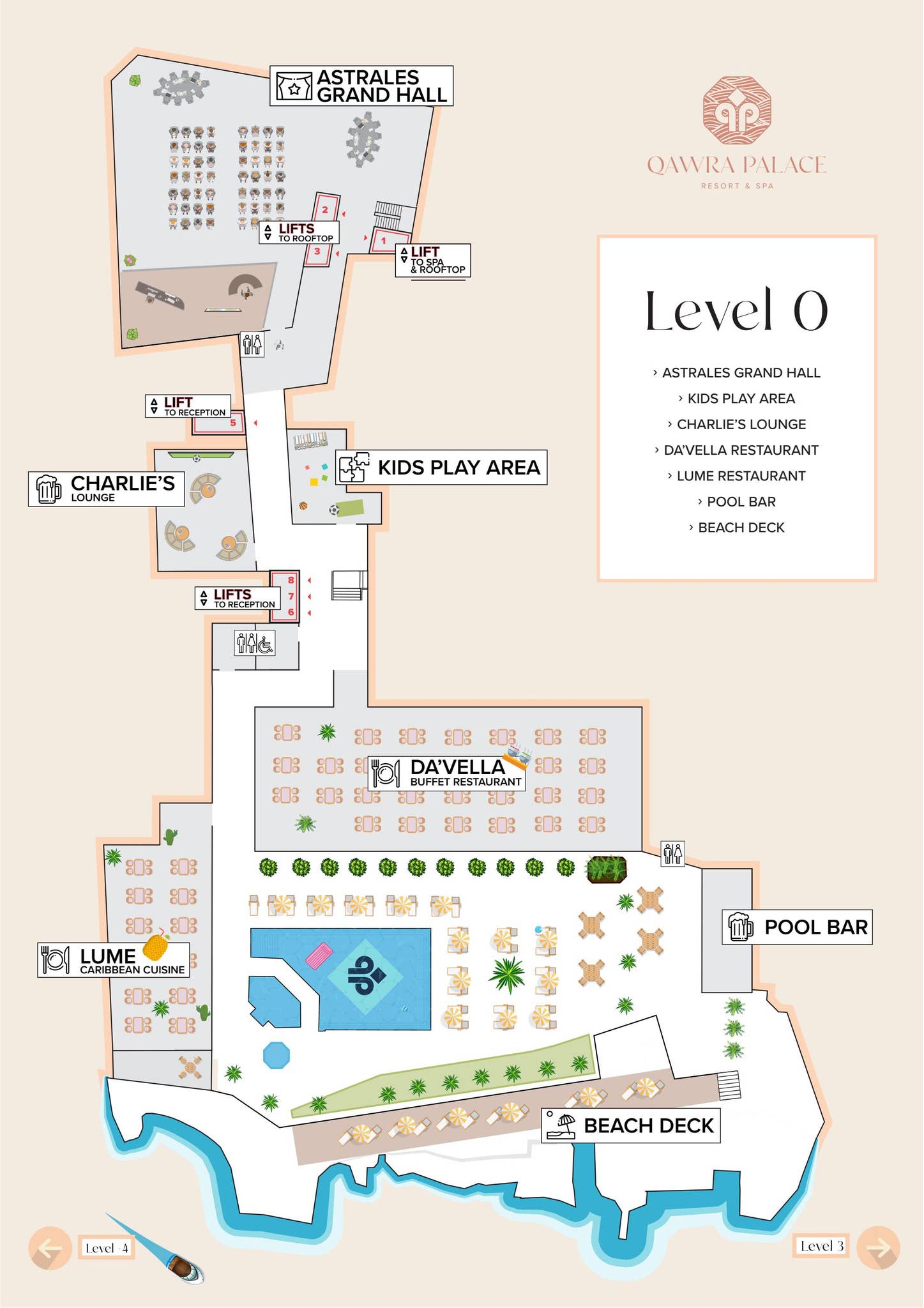 QP Map of the hotel by Qawra Palace - Issuu