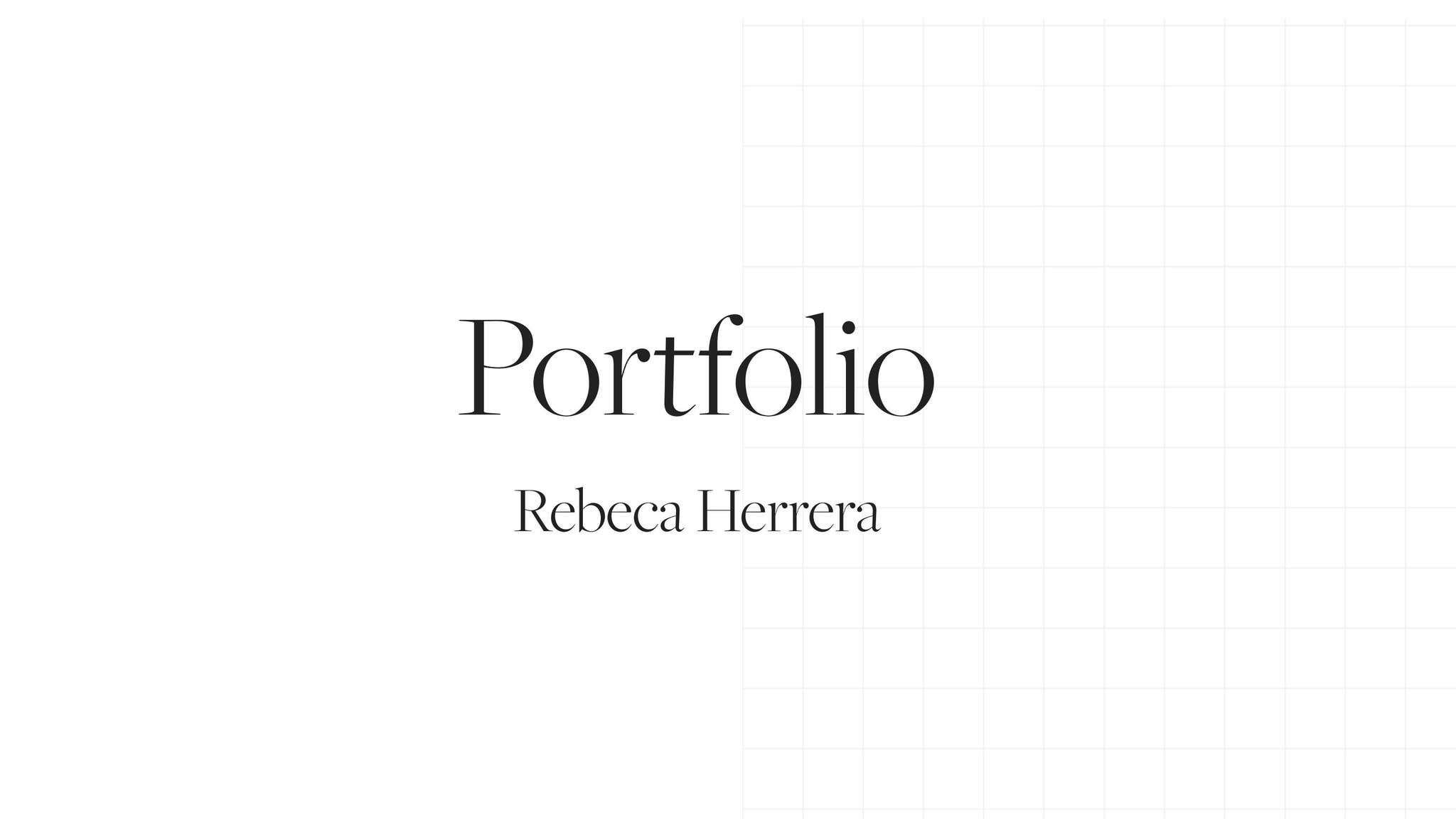 Portfolio - Rebeca Herrera by Rebeca Herrera - Issuu