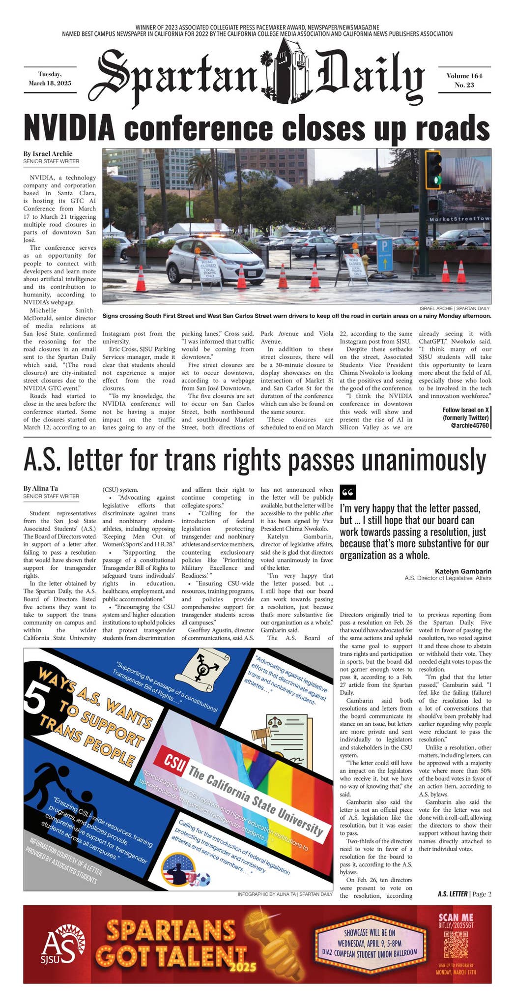 Spartan Daily Vol. 164 No. 23 by Spartan Daily - Issuu