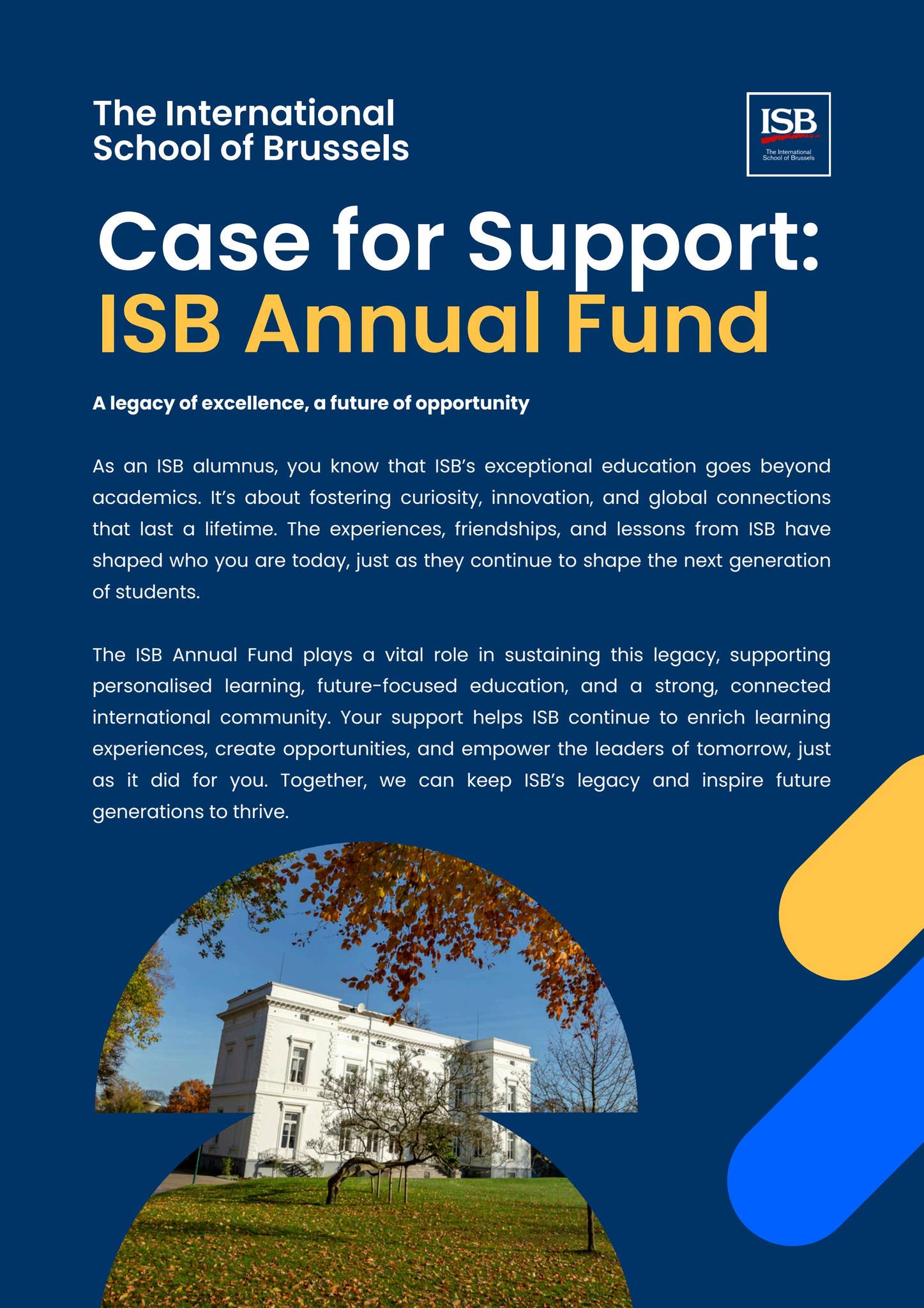 ISB Annual Fund - Case for Support 2025 by International School of ...
