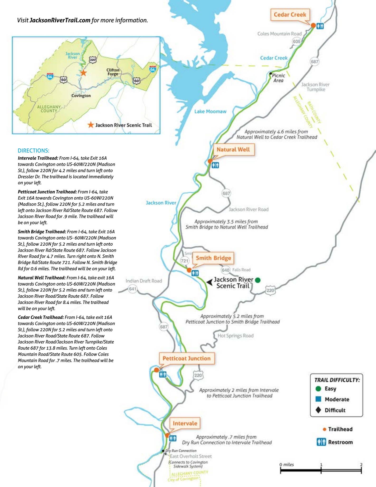 Jackson River Scenic Trail Map by visitbathva - Issuu