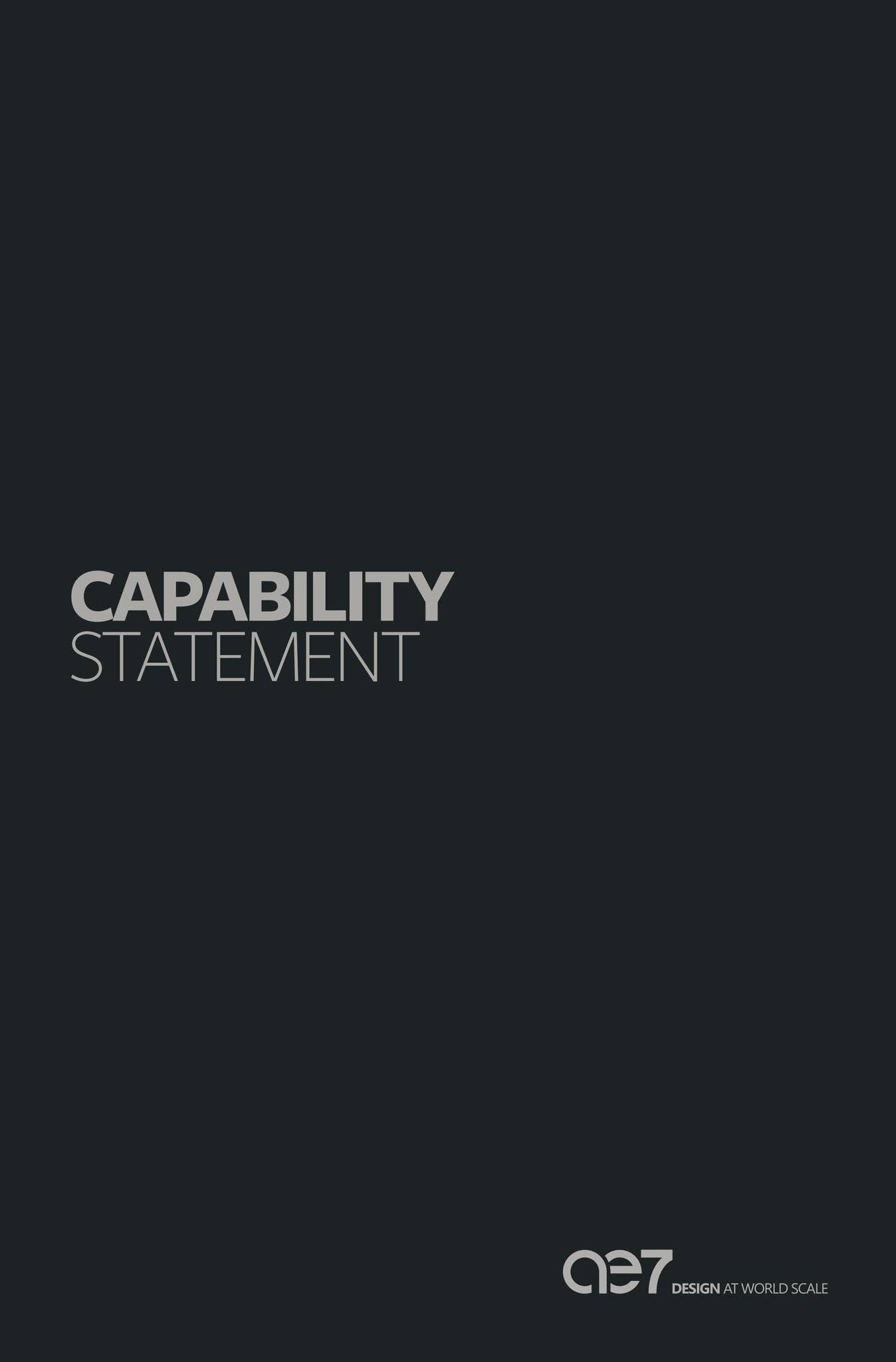 AE7 Capabilities brochure by AE7 Design - Issuu