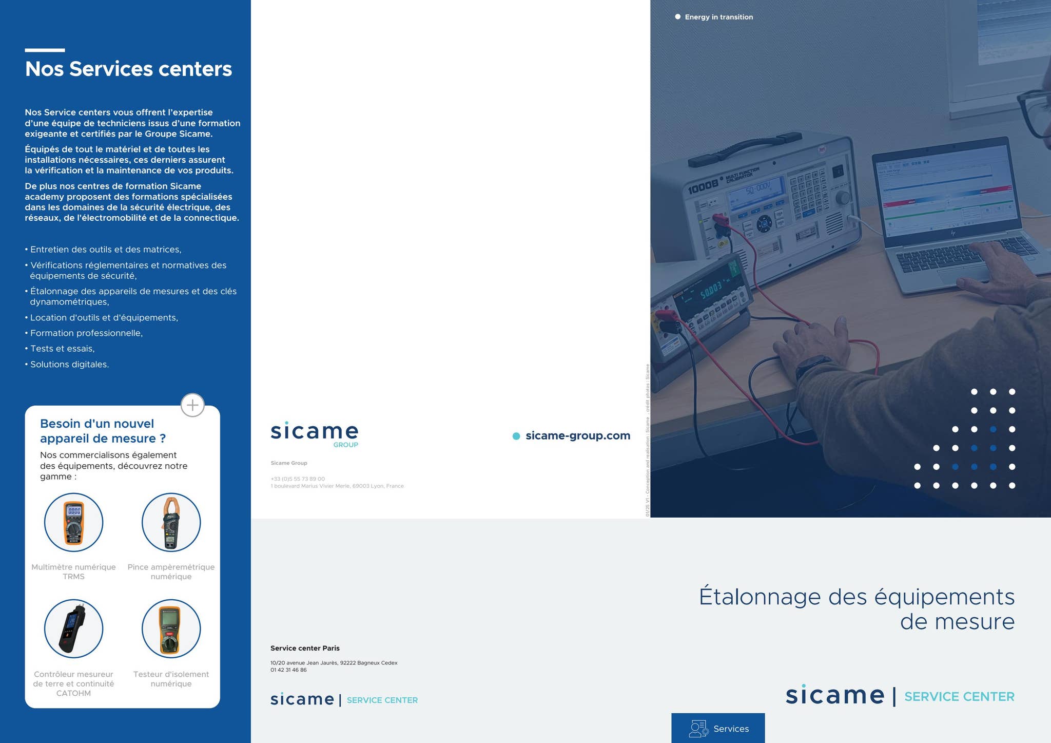Sicame Services - Etalonnage France - 2025 by Sicame - Issuu