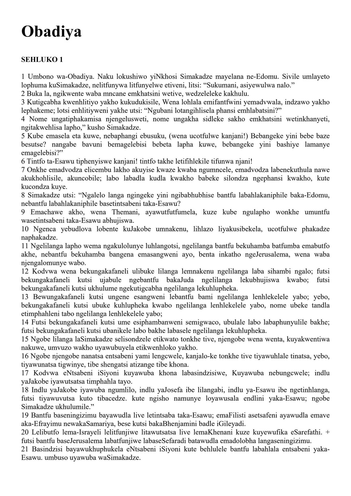 Swati - The Book of the Prophet Obadiah by Filipino Tracts and ...