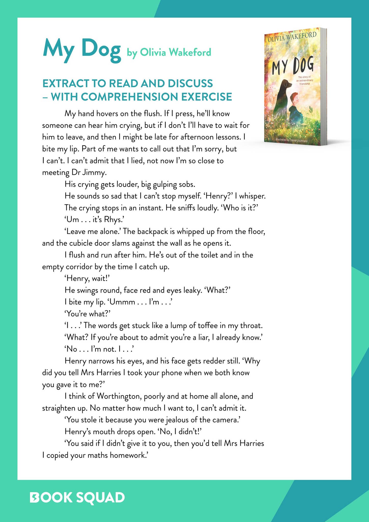 My Dog by Olivia Wakeford - Extract and Comprehension Exercise by ...