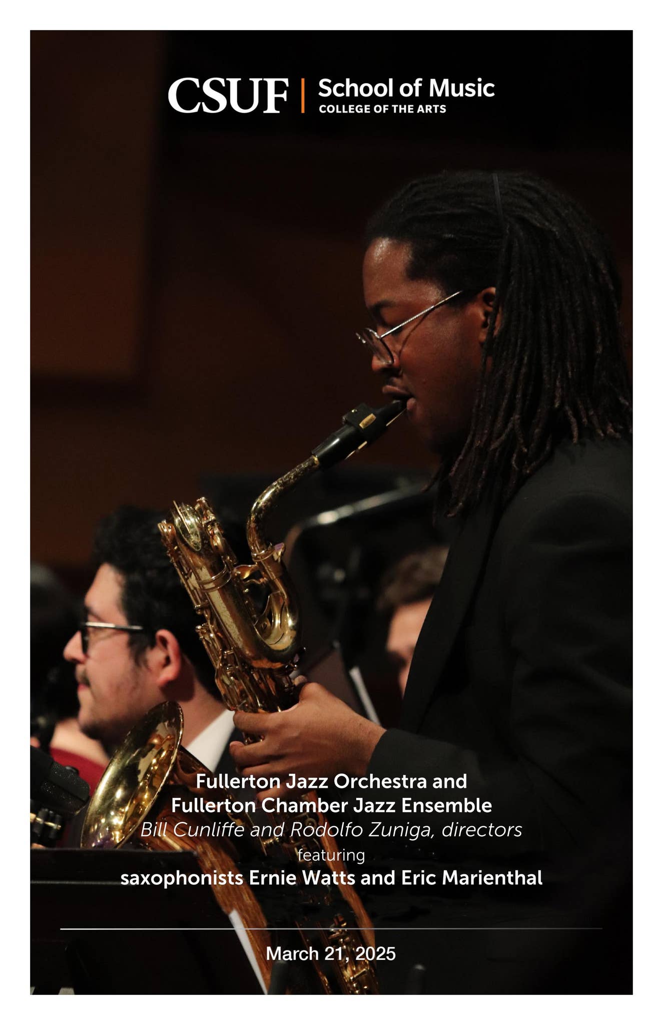 "Fullerton Jazz Orchestra and Fullerton Jazz Chamber Ensemble" program ...