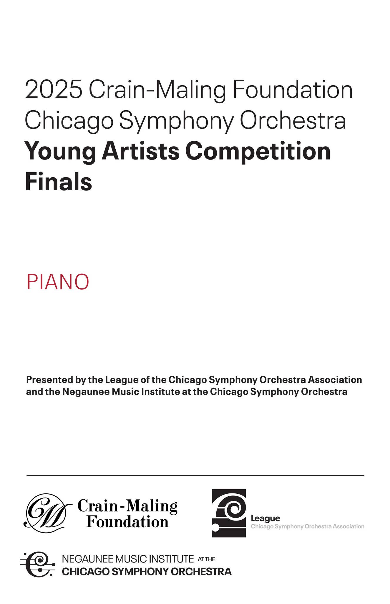 Program Book - Crain-Maling Foundation CSO Young Artists Competition ...