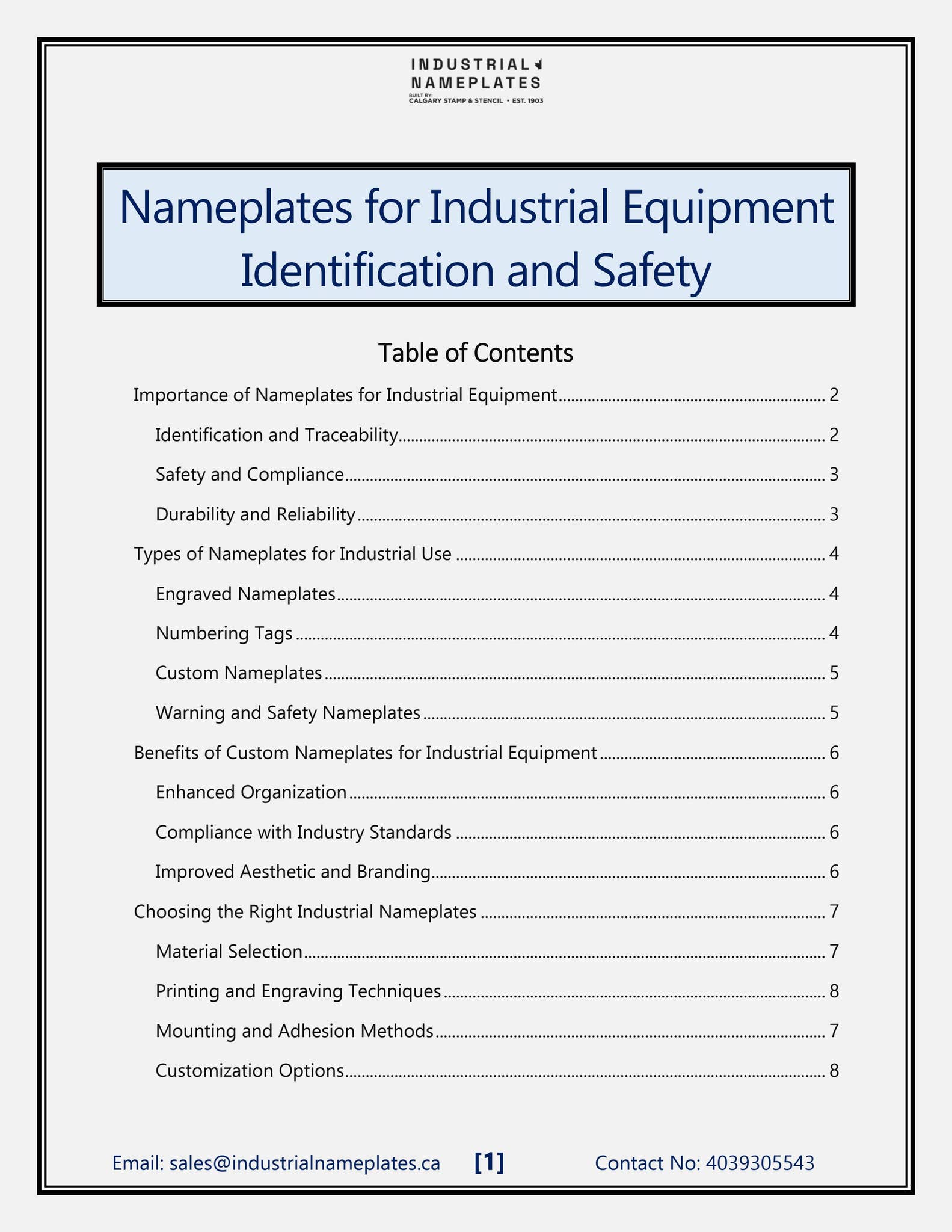 Nameplates for Industrial Equipment Identification by Web Cures Digtal ...