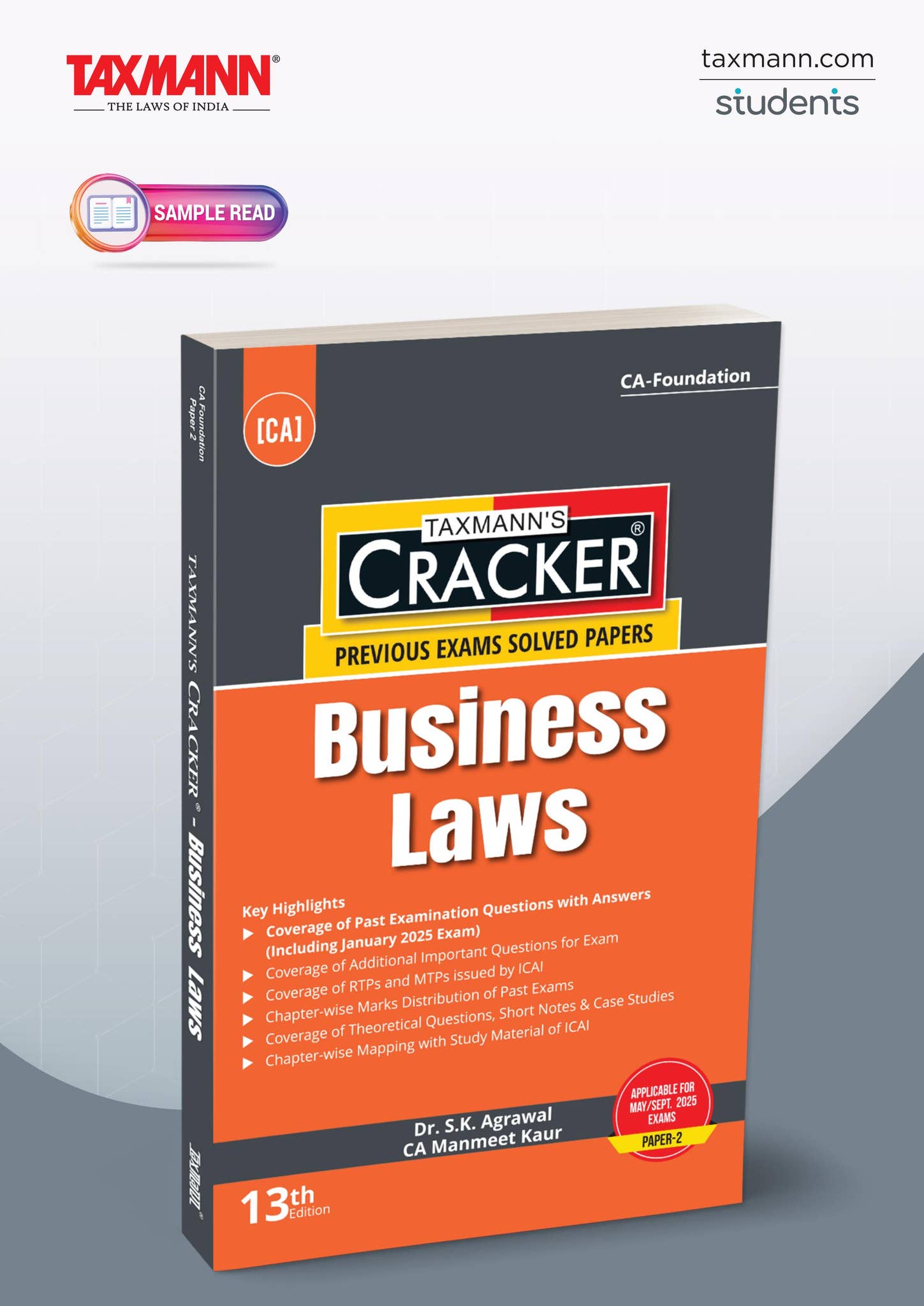 Taxmann's Business Laws (Law) | CRACKER by Taxmann - Issuu