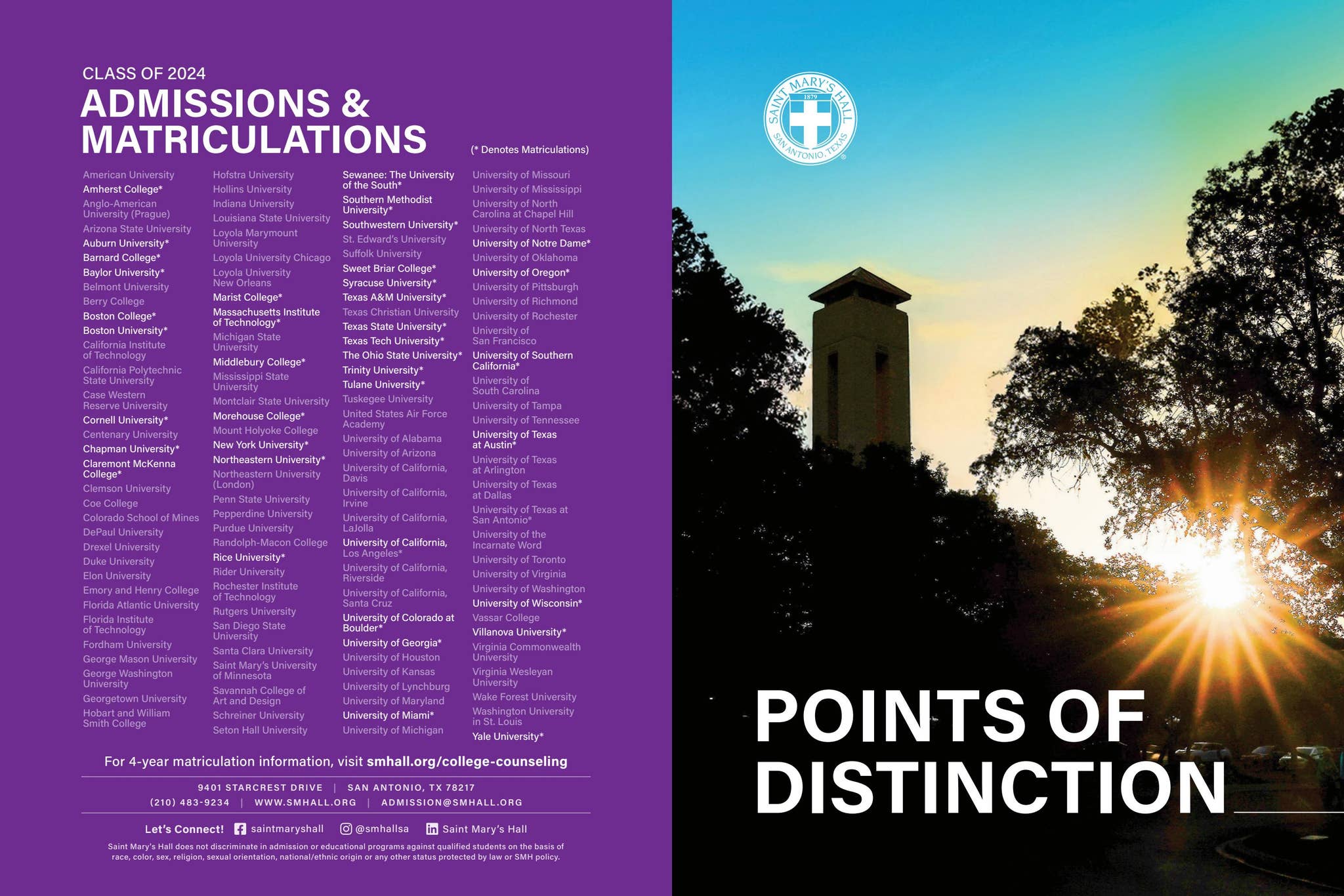 SMH Points of Distinctions by saintmaryshall - Issuu