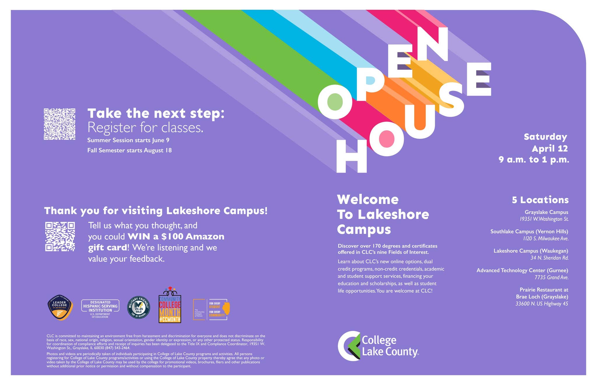 CLC Open House 2025 - Lakeshore Campus by College of Lake County - Issuu