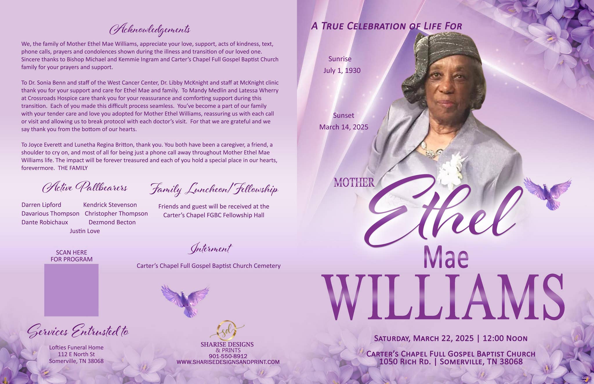 ETHEL WILLIAMS by Sharise Designs - Issuu