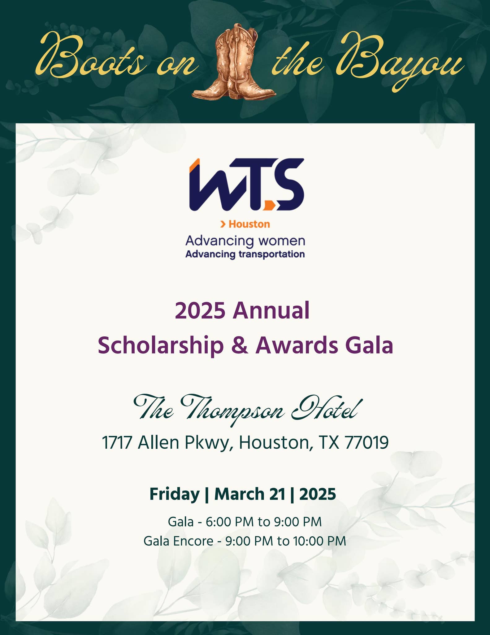 2025 Annual Scholarship & Awards Gala Program by WTS Houston Chapter ...
