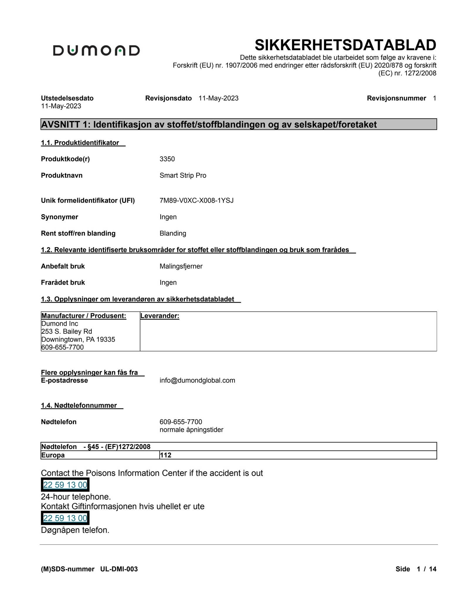 SDS - Smart Strip Pro - NO by NAC-Europe - Issuu