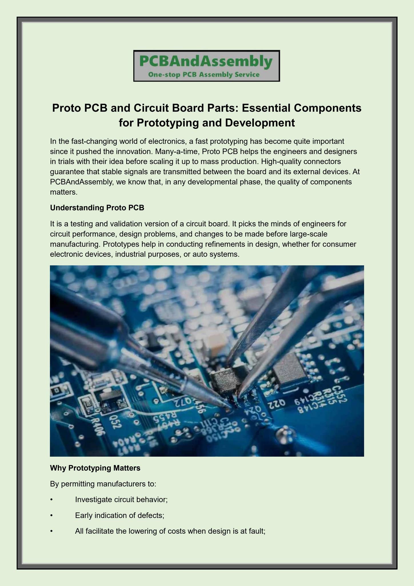 Proto PCB and Circuit Board Parts: Essential Components for Prototyping ...
