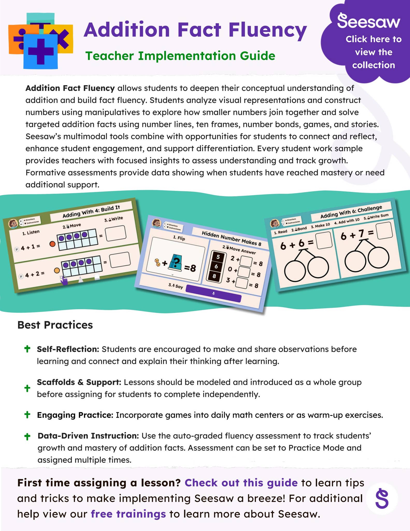Addition Fact Fluency Implementation Guide by seesawlearning - Issuu