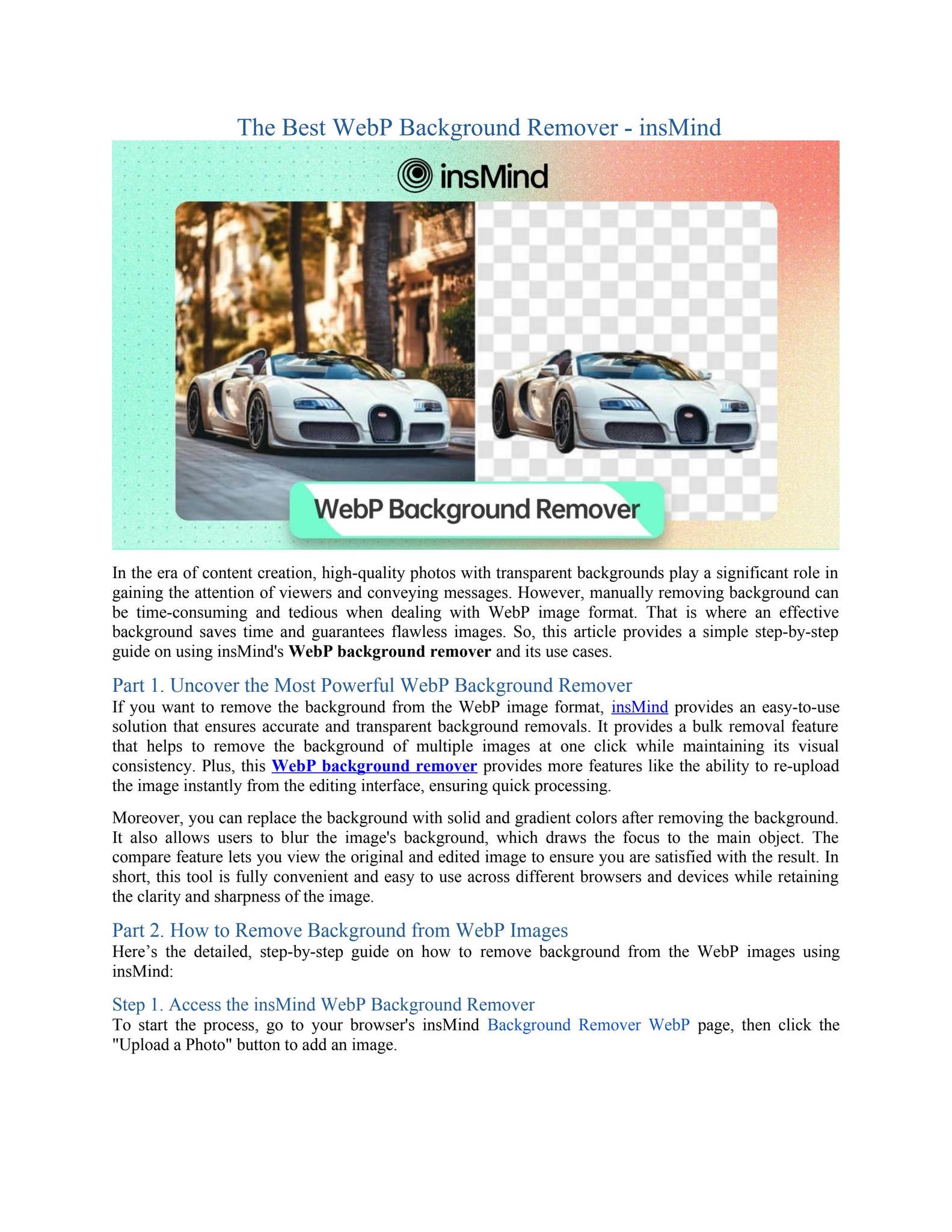 The Best Webp Background Remover- insMind by Allison White - Issuu