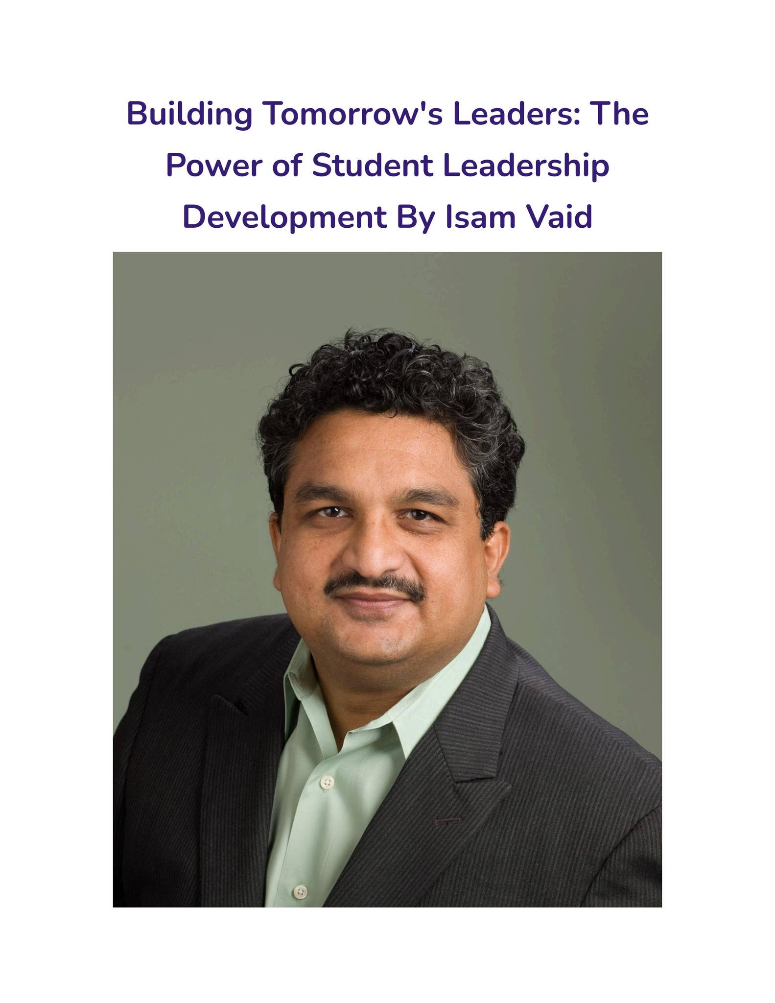 Building Tomorrow's Leaders: The Power of Student Leadership ...