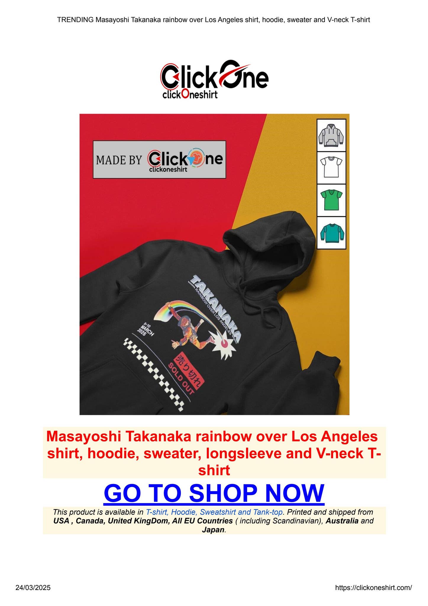 Masayoshi Takanaka rainbow over Los Angeles shirt by Design AT Shop - Issuu