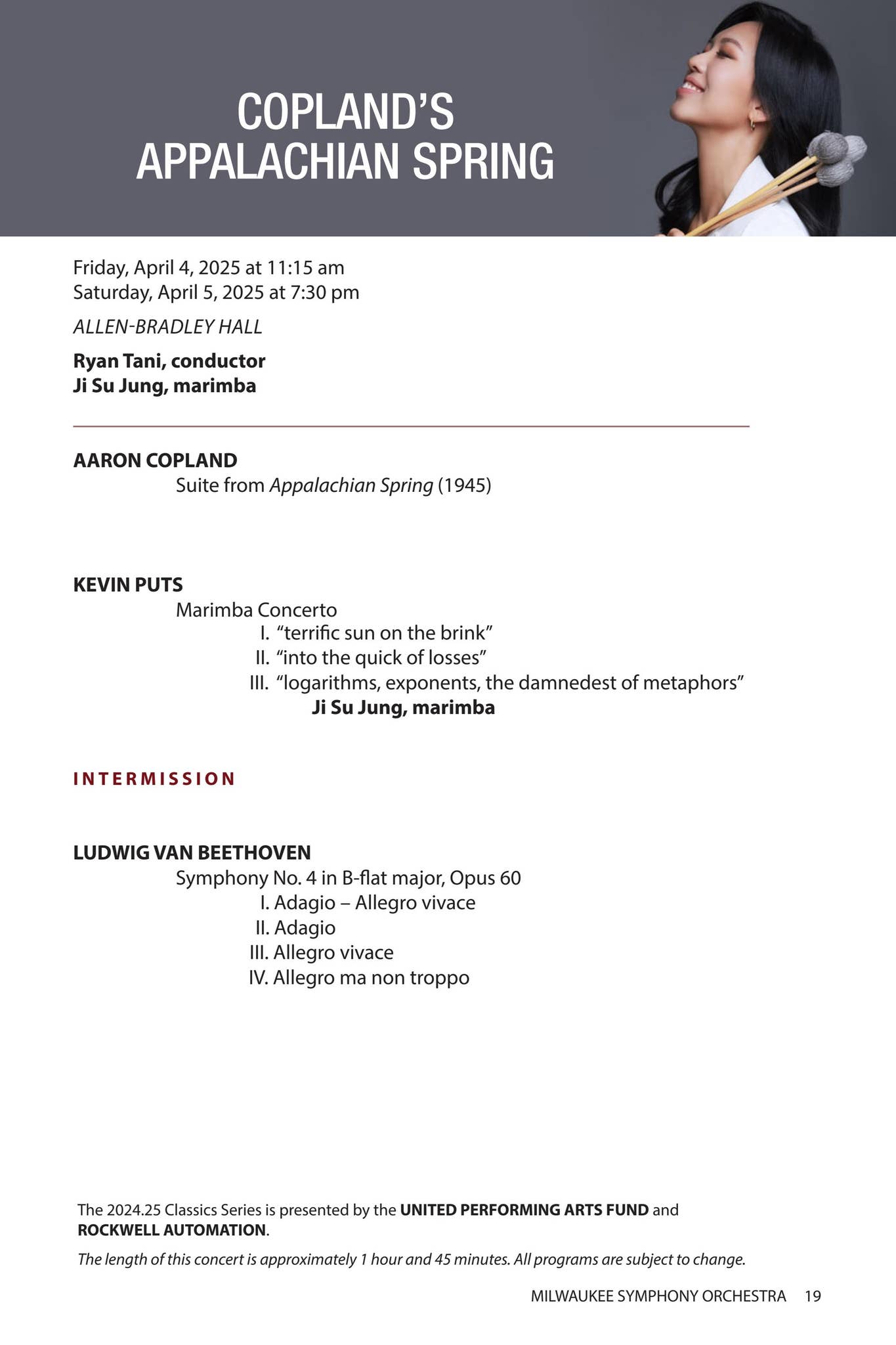 COPLAND’S APPALACHIAN SPRING by Milwaukee Symphony Orchestra - Issuu