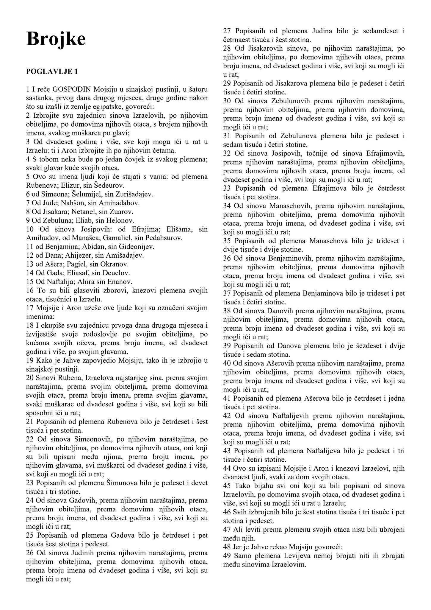 Croatian - The Book of Numbers by Filipino Tracts and Literature ...