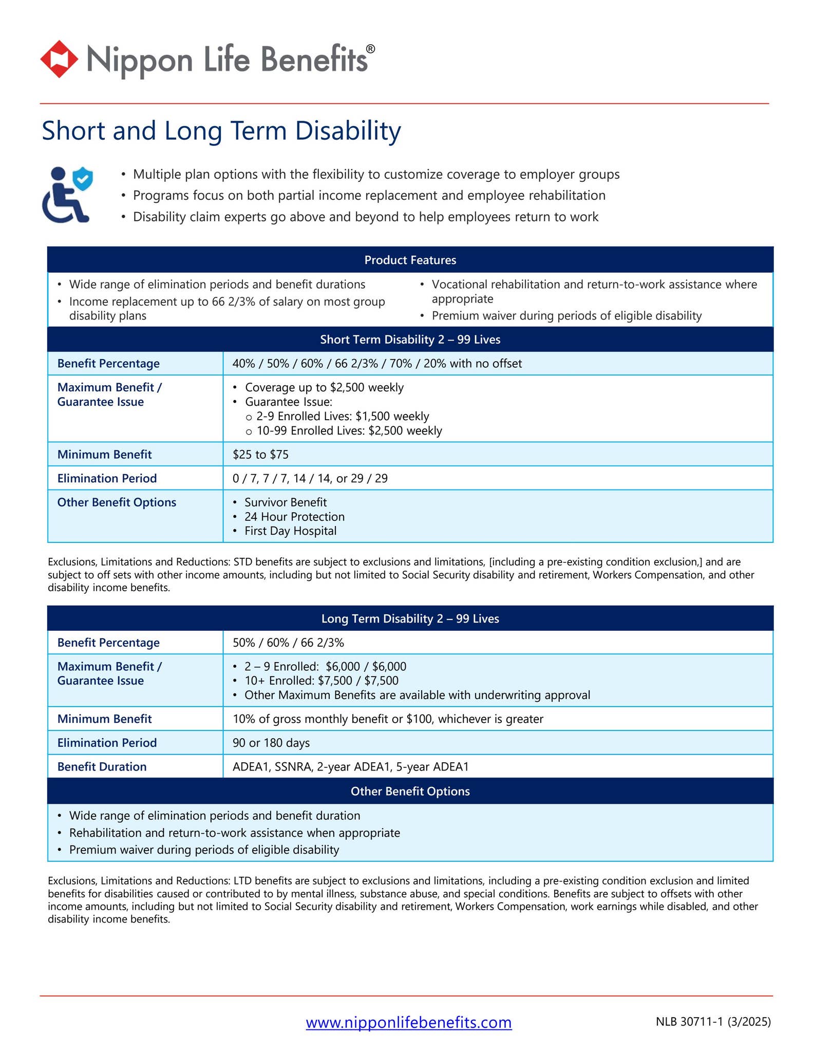 Nippon Life Benefits Short and Long Term Disability by Nippon Life ...