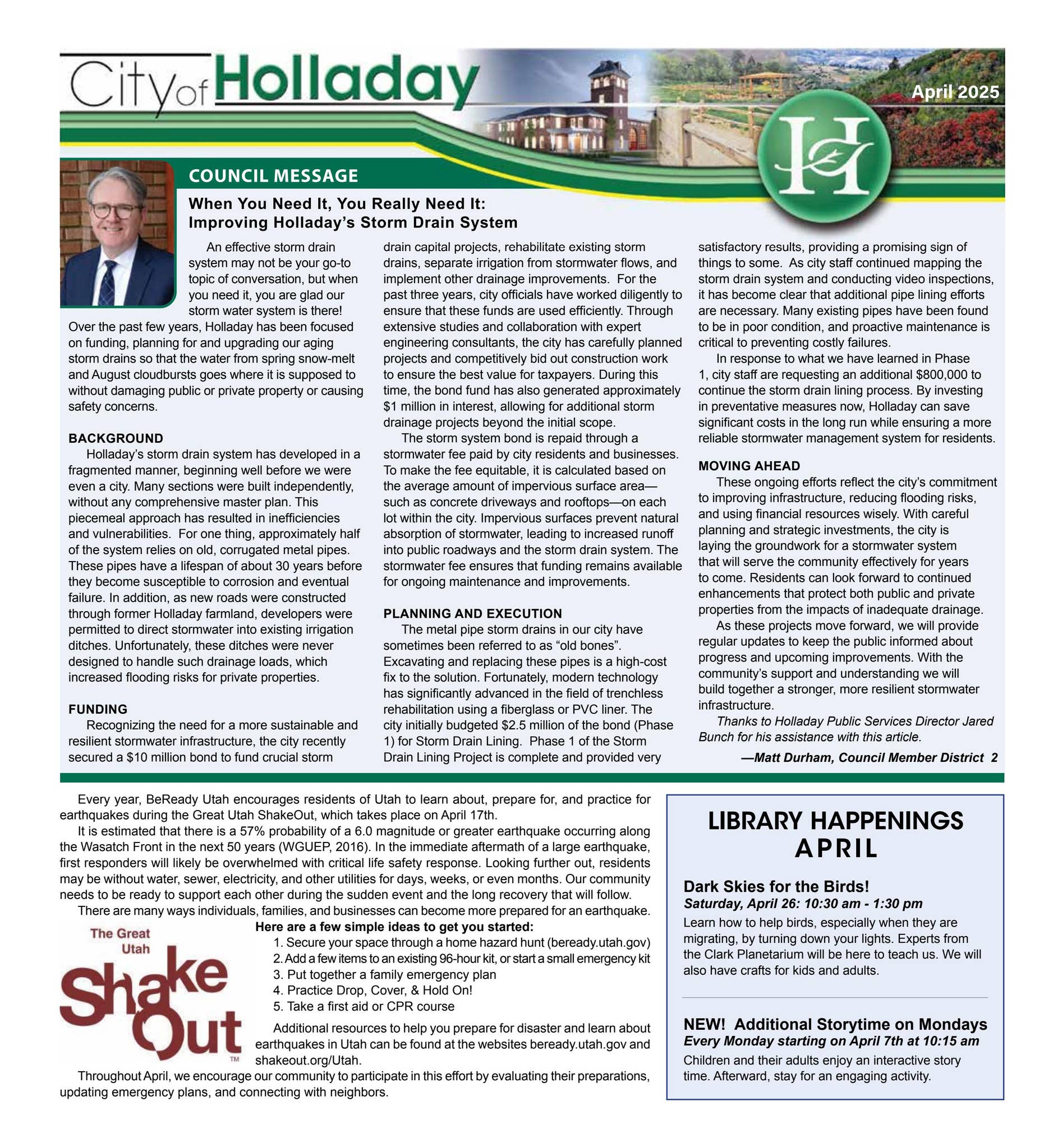 Holladay City Newsletter | April 2025 by The City Journals - Issuu