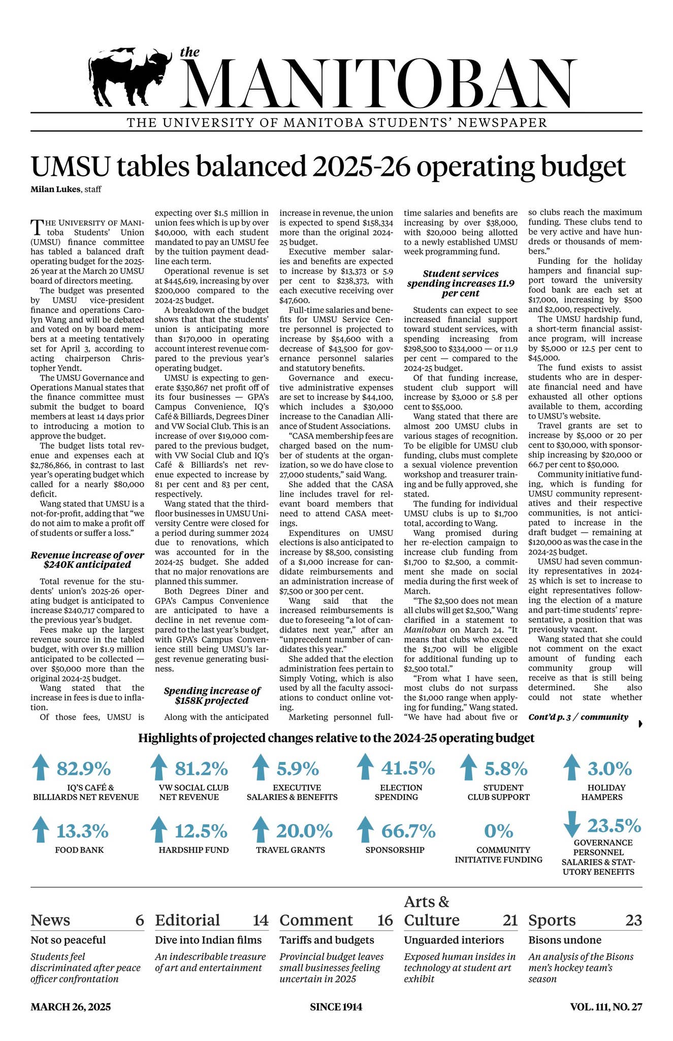 26 March 2025 by The Manitoban - Issuu