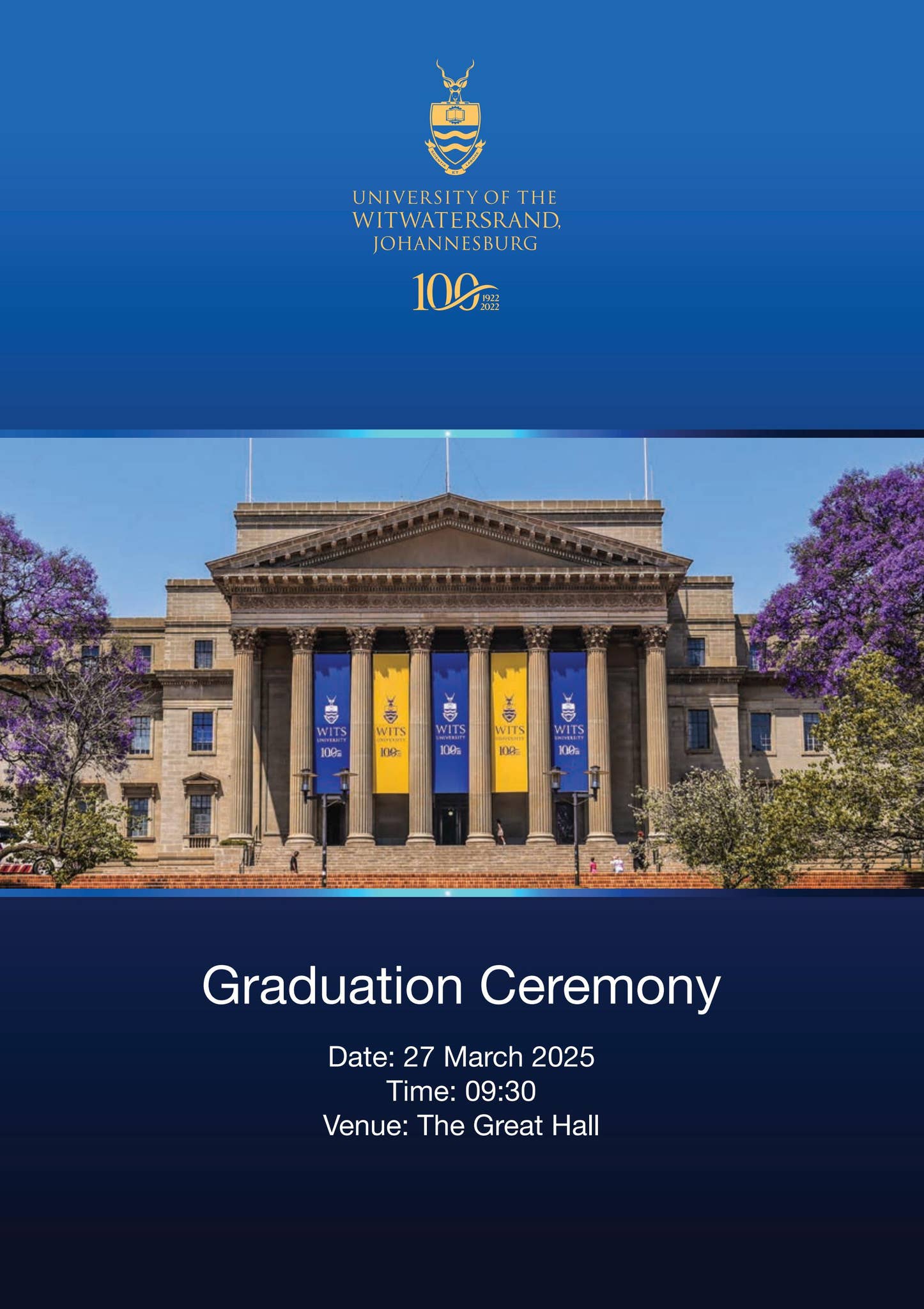 Graduations - 27 March 2025 - 09:30 by witsmarketing - Issuu