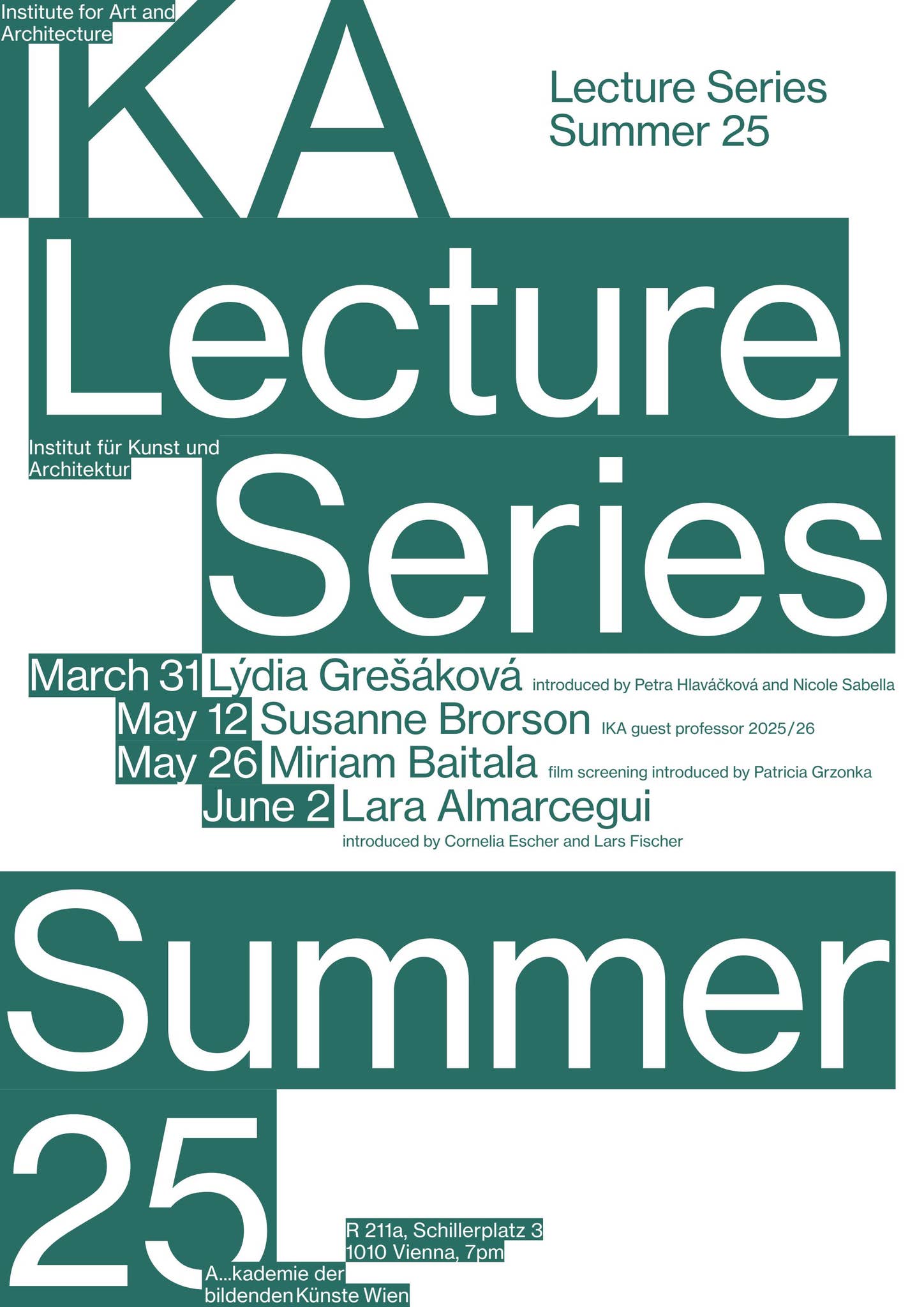 IKA Lecture Series Summer 2025 by IKA Institute for Art and ...