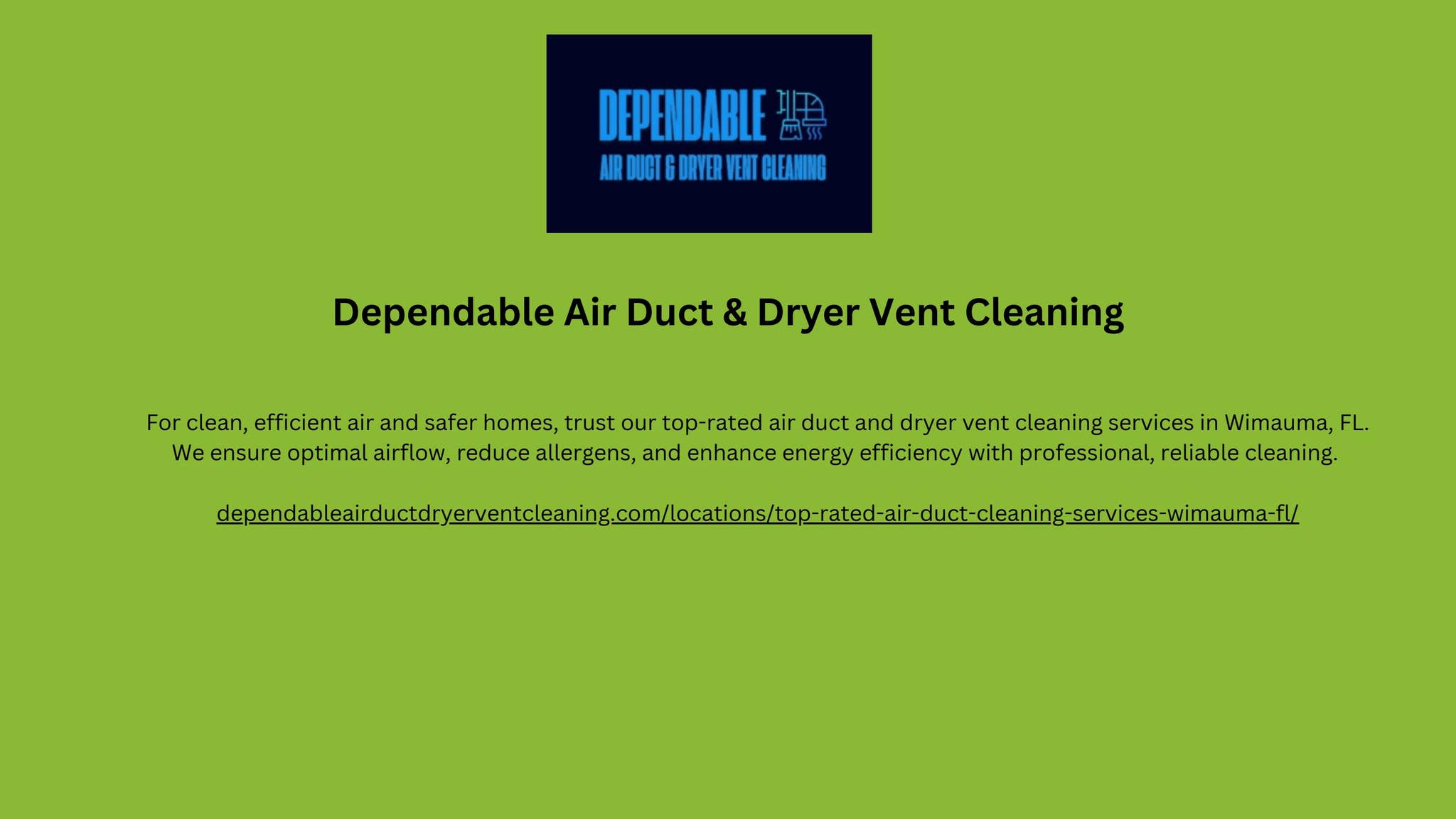 AC Vent Cleaning Wimauma FL by Dependable Air Duct & Dryer Vent ...