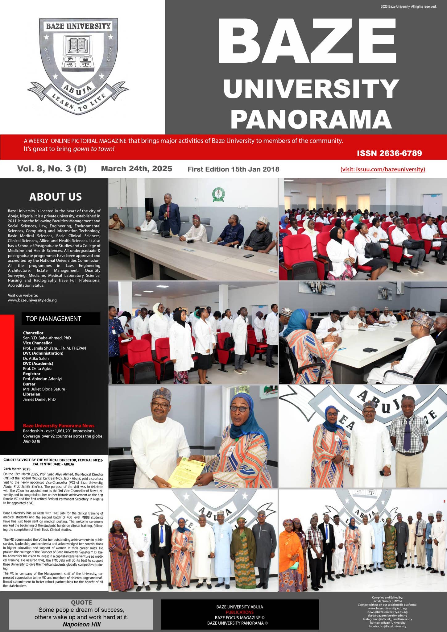 BAZE UNIVERSITY PANORAMA NEWS (24th March 2025).png by Baze University ...
