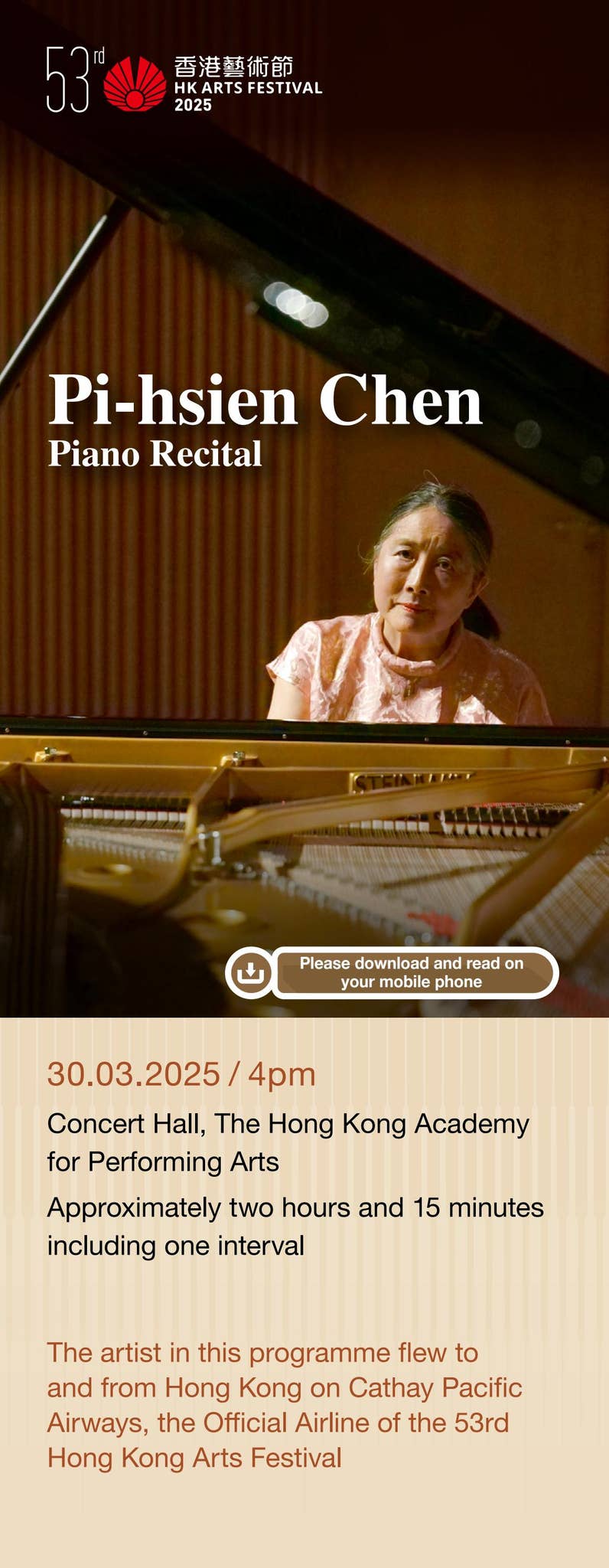 Pi-hsien Chen Piano Recital_Eng Version_53rd Hong Kong Arts Festival by Hong Kong Arts Festival ...
