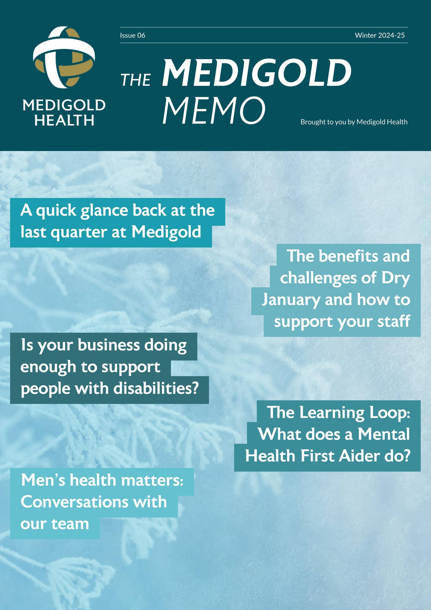 The Medigold Memo Newsletter - Issue 06 - January 2025 by Medigold ...
