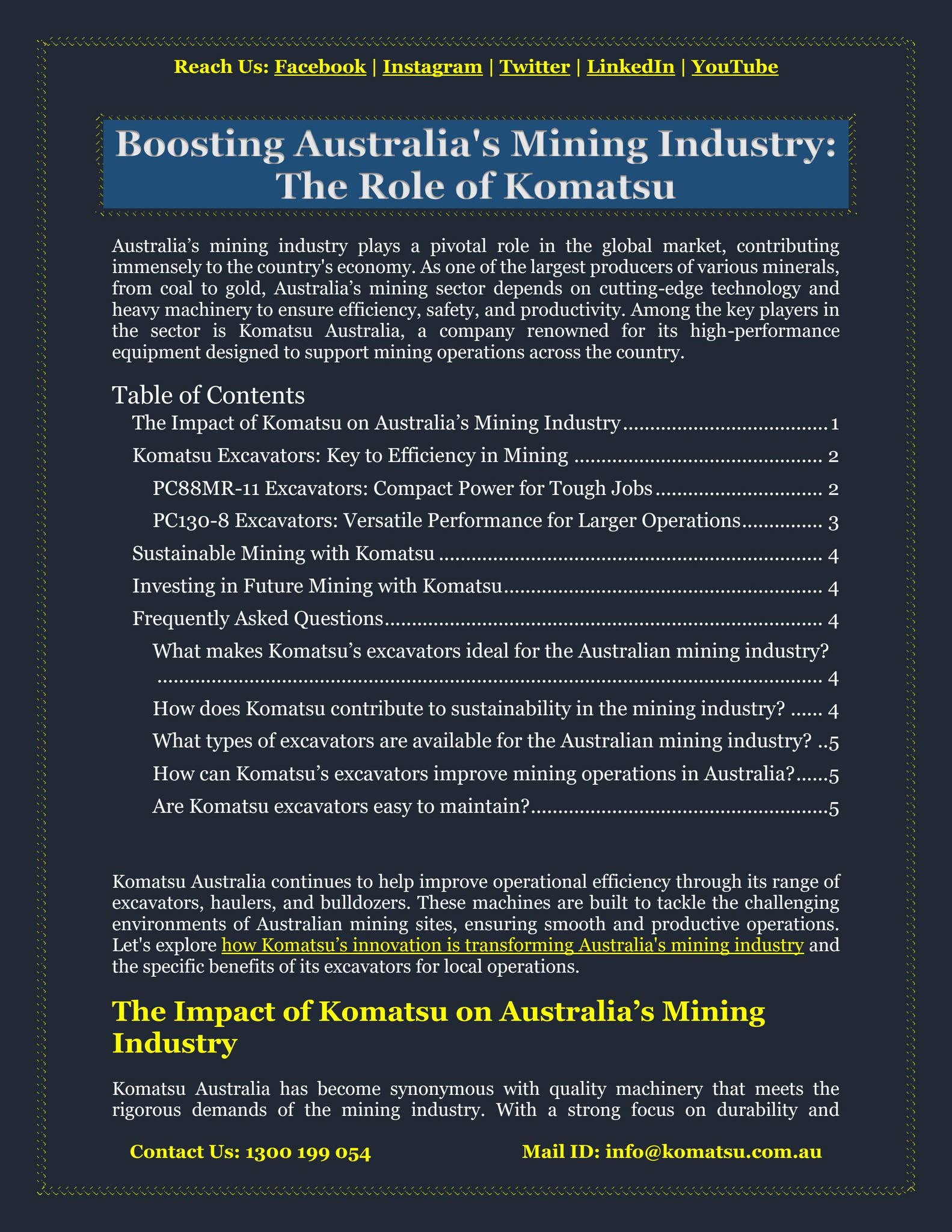 Boosting Australias Mining Industry The Role of Komatsu by Web Cures ...