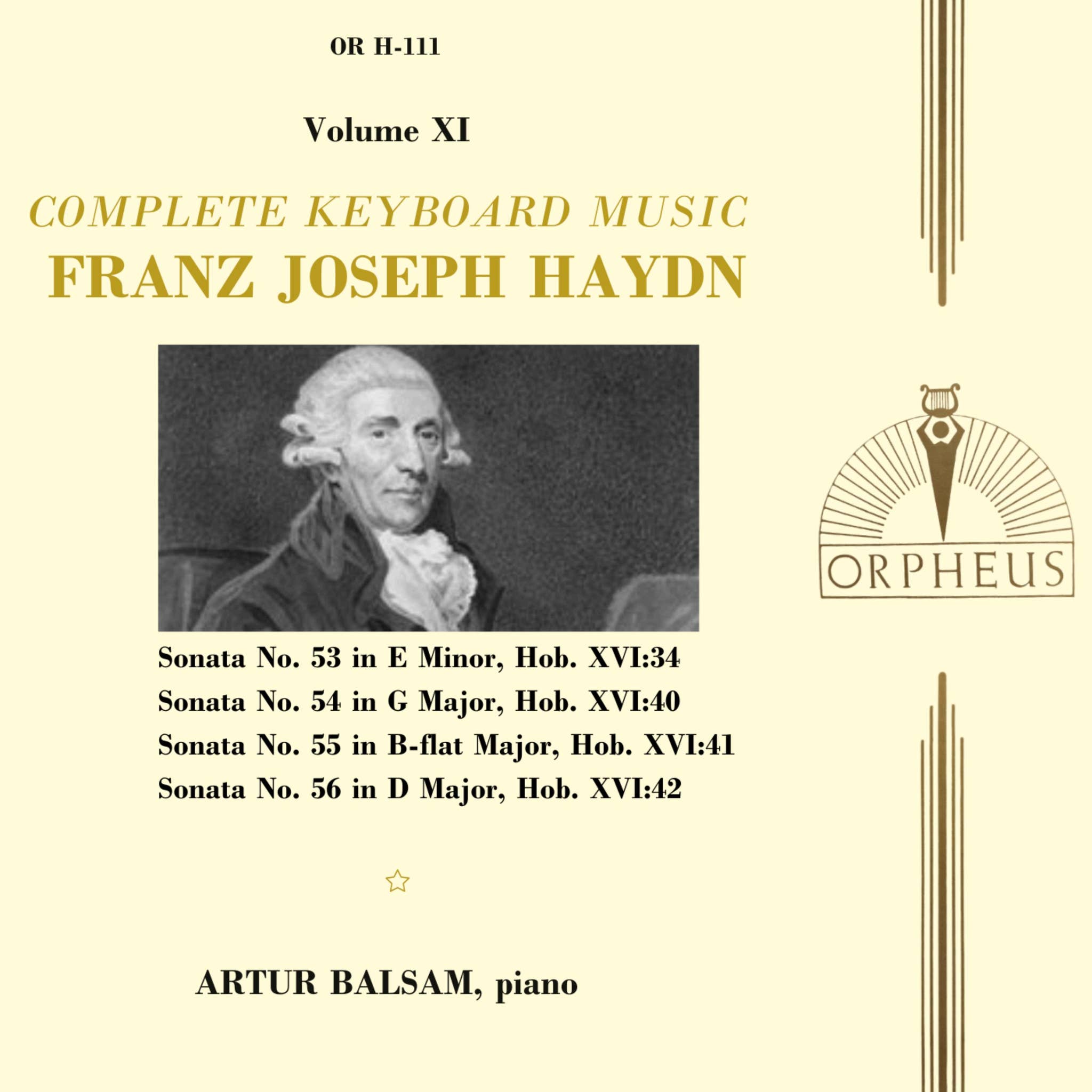 JOSEPH HAYDN KEYBOARD WORKS, VOL. XI (LINER NOTES) by Musical Heritage ...