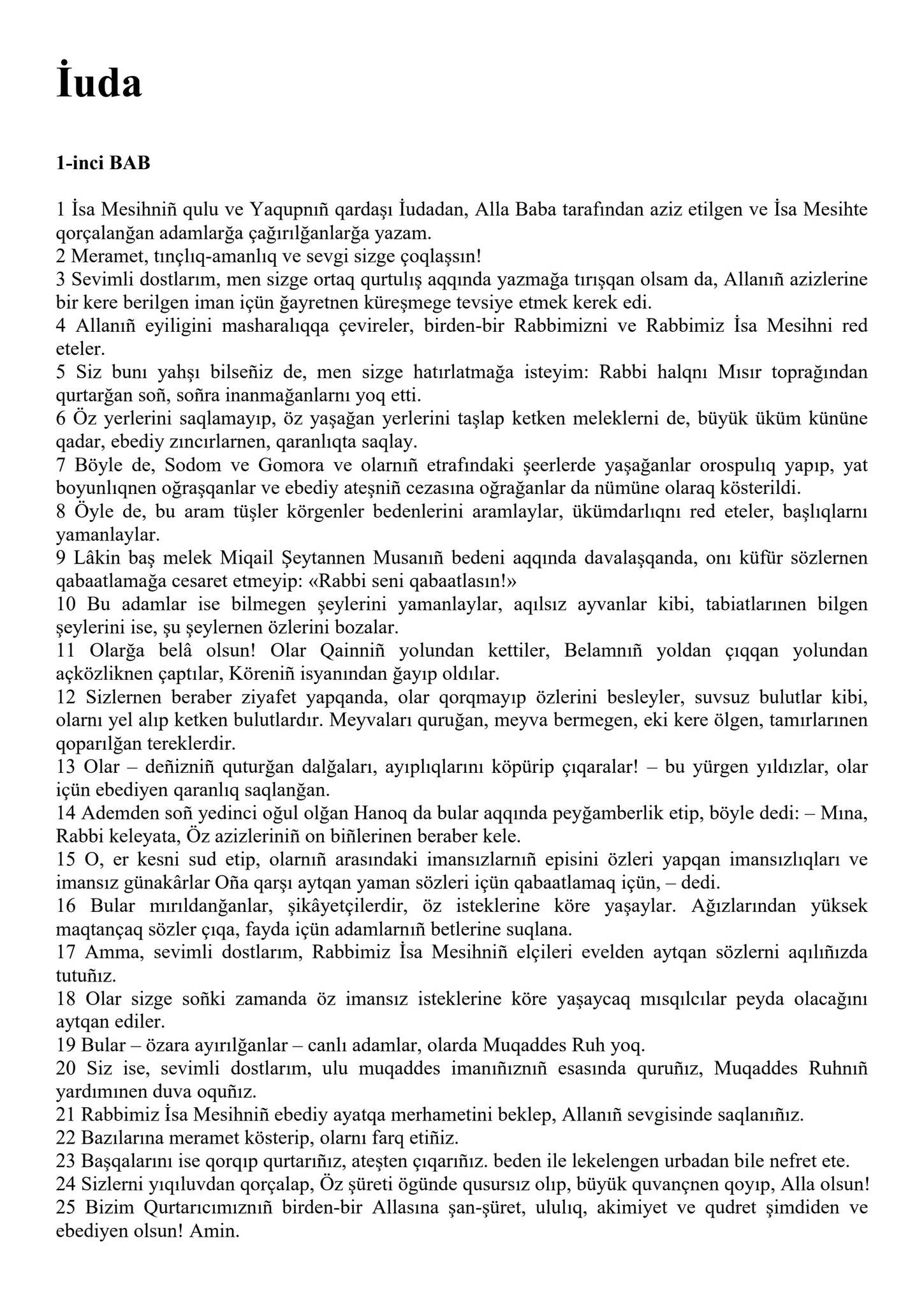 Crimean Tatar Latin - The Book of Jude by Filipino Tracts and Literature Society Inc. - Issuu