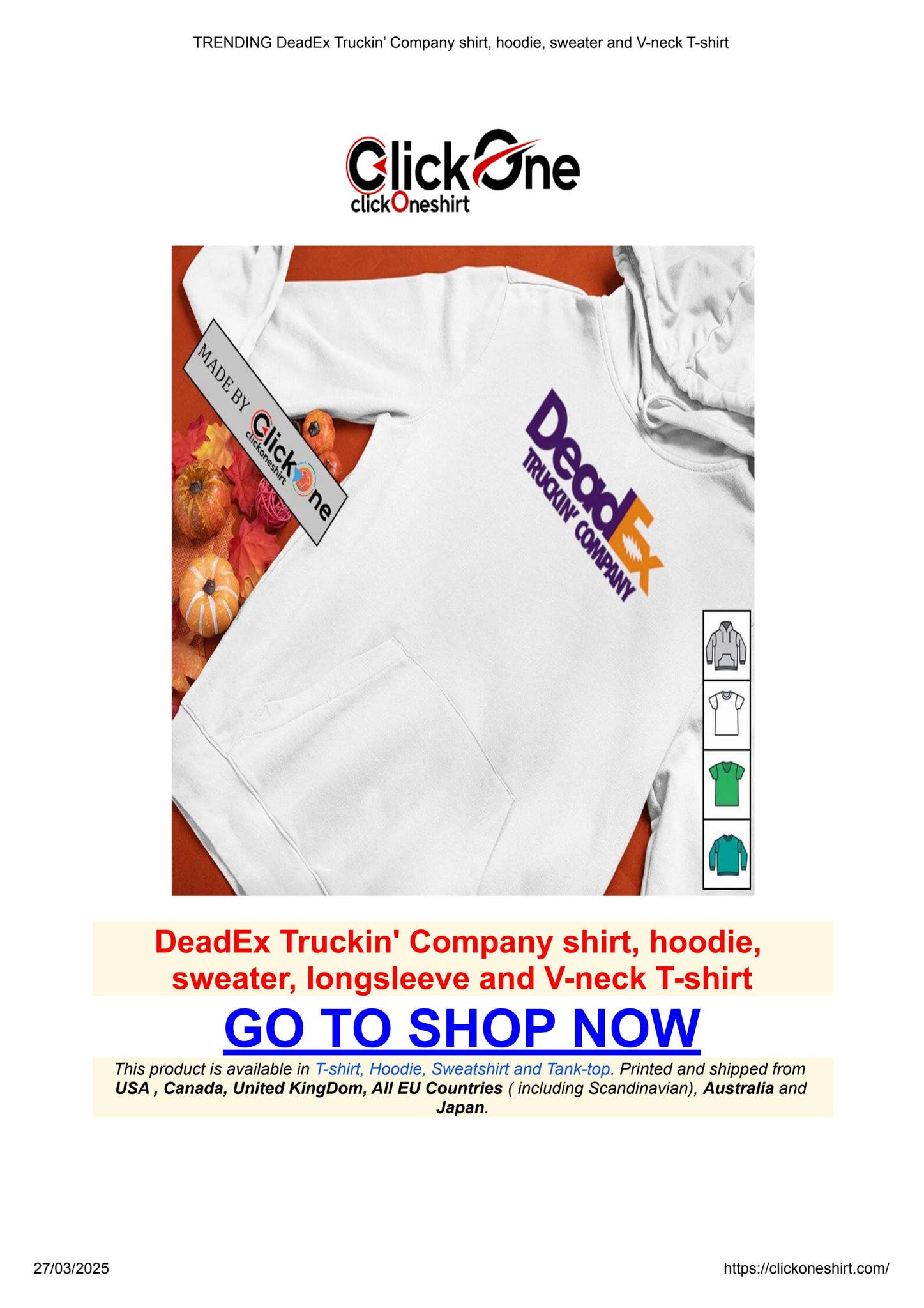 DeadEx Truckin’ Company shirt by Design AT Shop - Issuu