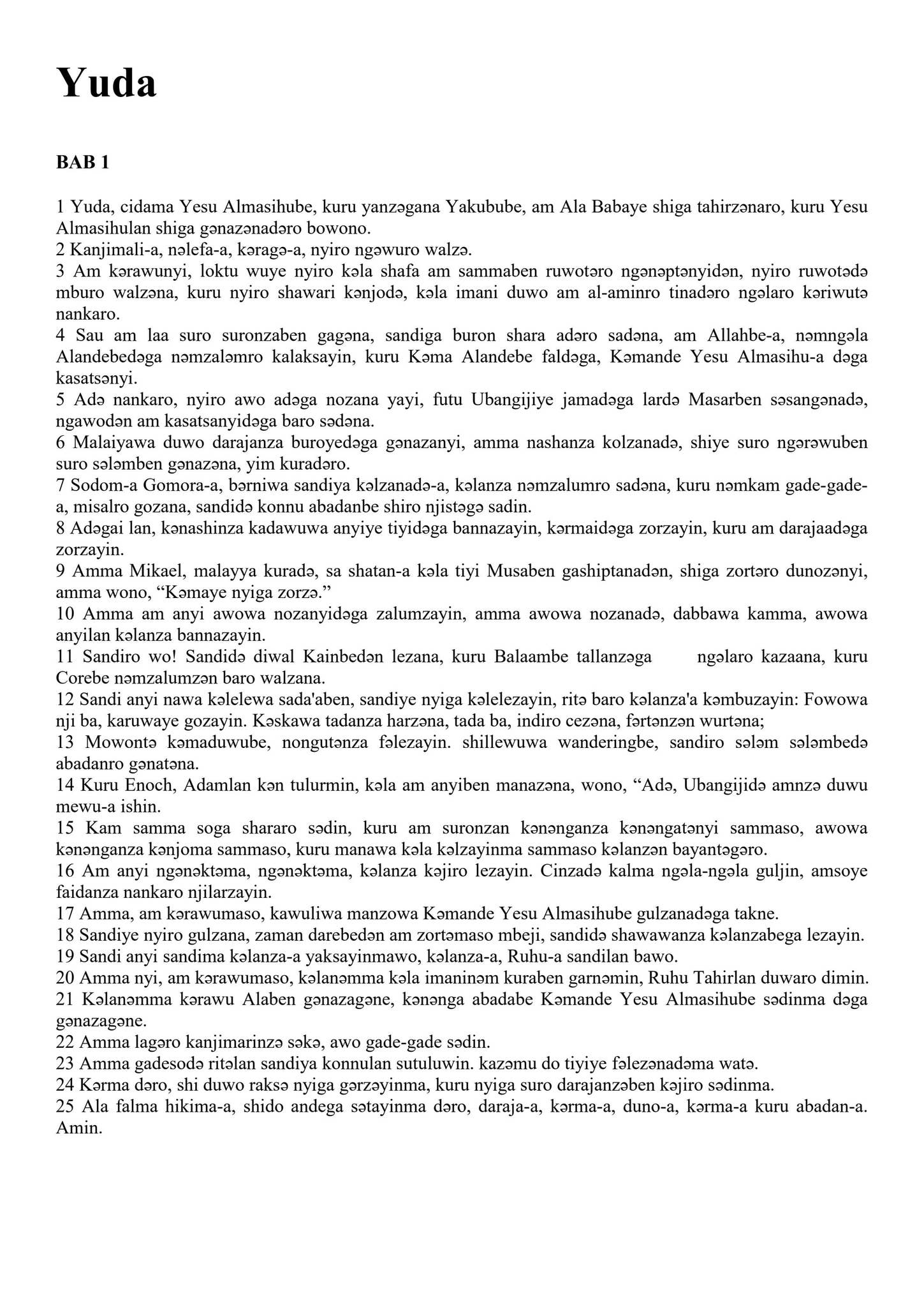 Kanuri - The Book of Jude by Filipino Tracts and Literature Society Inc ...
